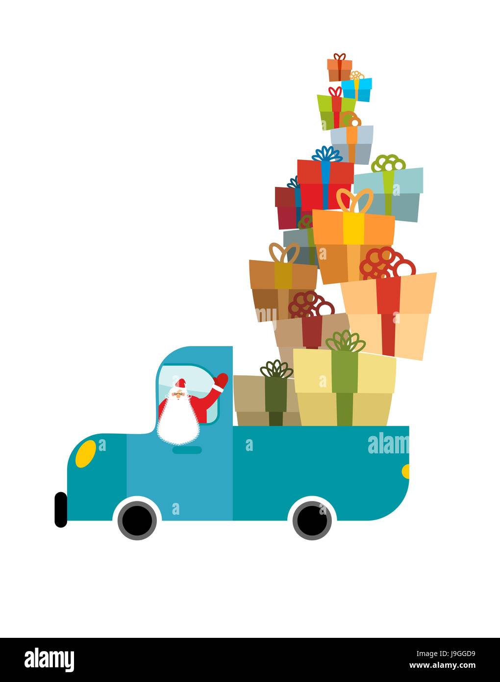 Santa van Cut Out Stock Images & Pictures - Alamy