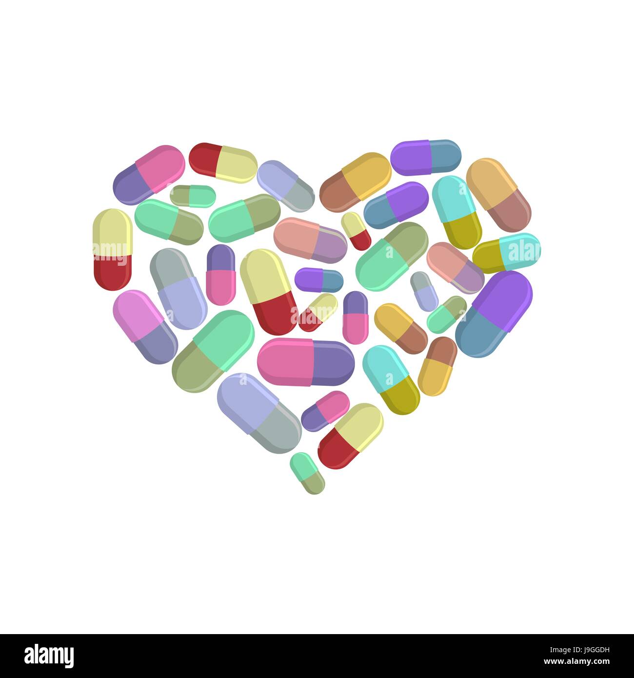 Heart pills. I love dope. I like pill Stock Vector Image & Art - Alamy