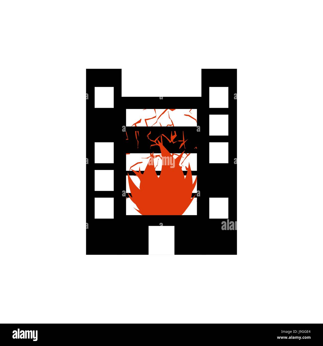 Office building roof damage Stock Vector Images - Alamy