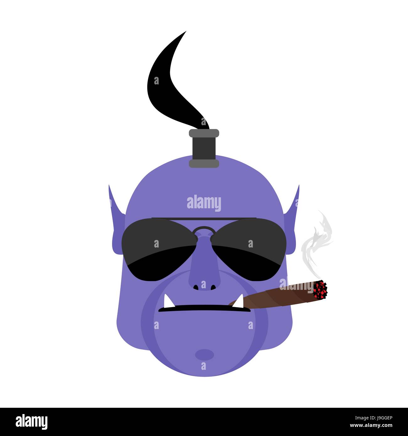 Cartoon cigar character Cut Out Stock Images & Pictures - Alamy