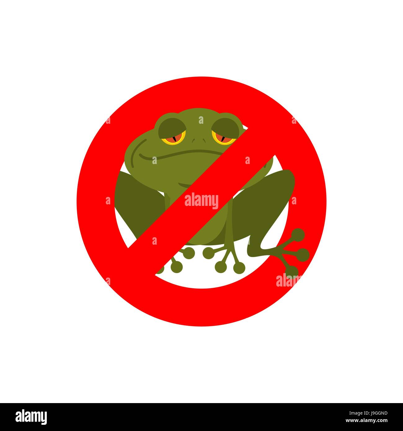 Warning sign frog Stock Vector Images - Alamy