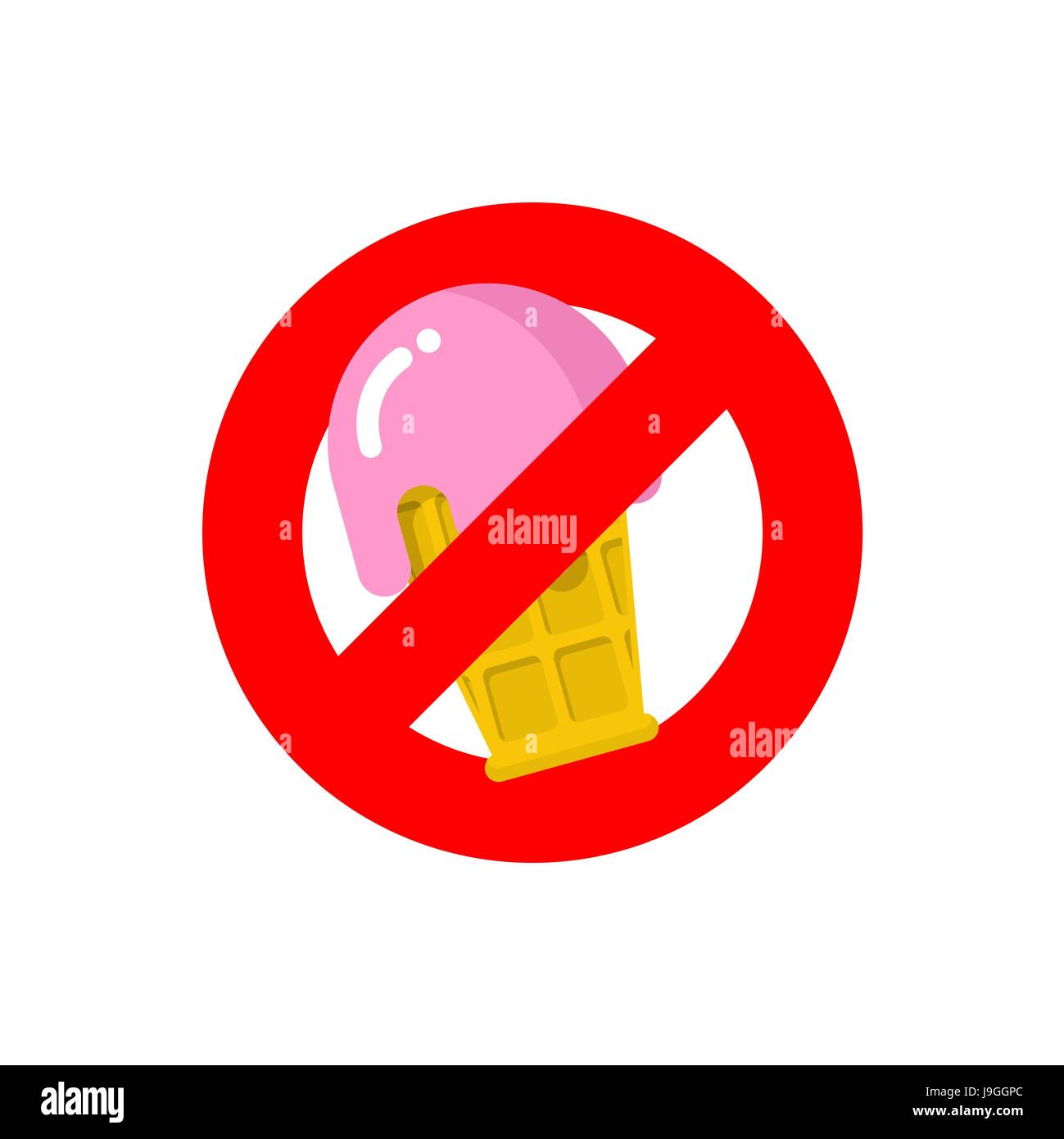 No sweets warning red sign hi-res stock photography and images - Alamy