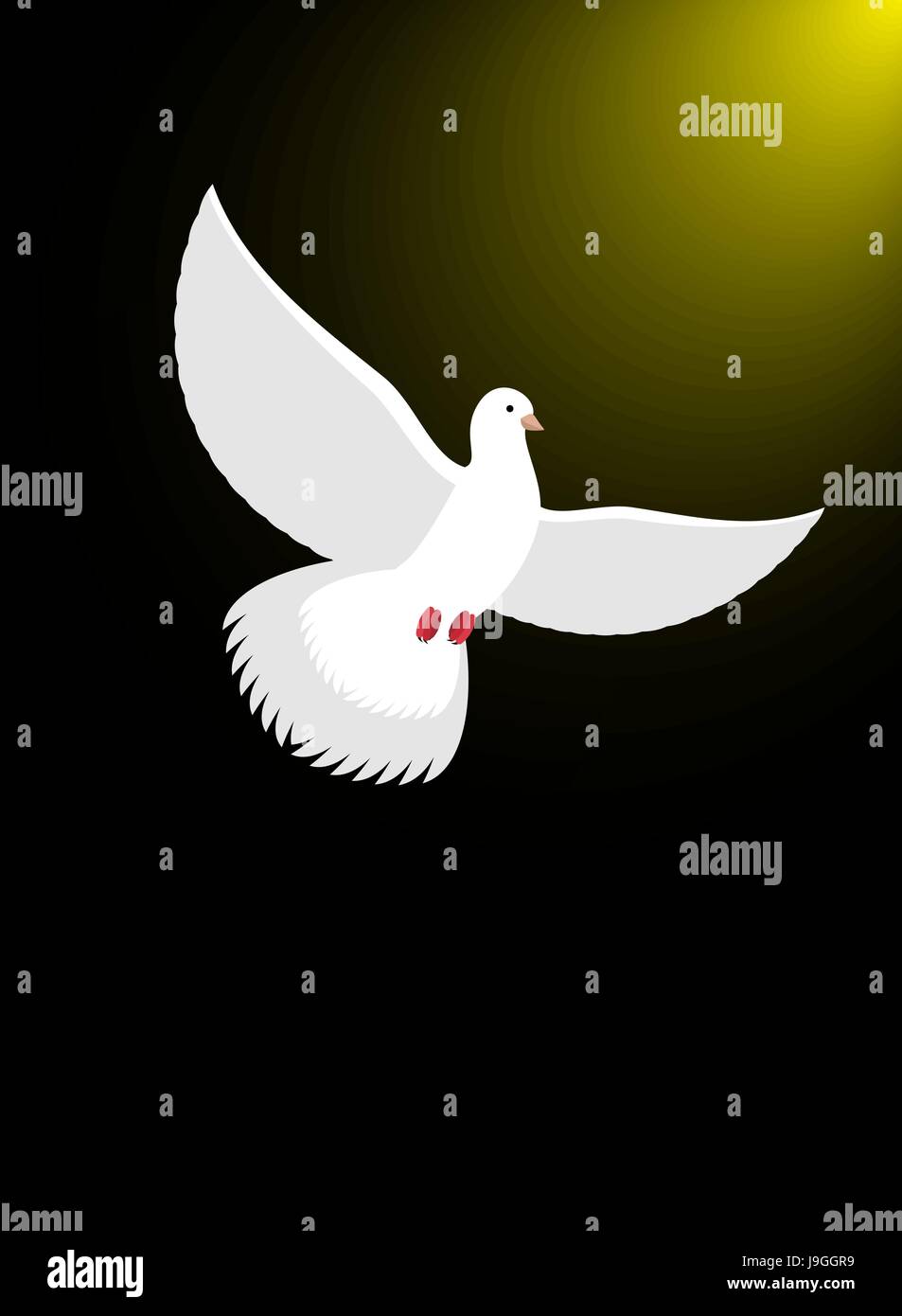 Dark bird flies Stock Vector Images - Alamy