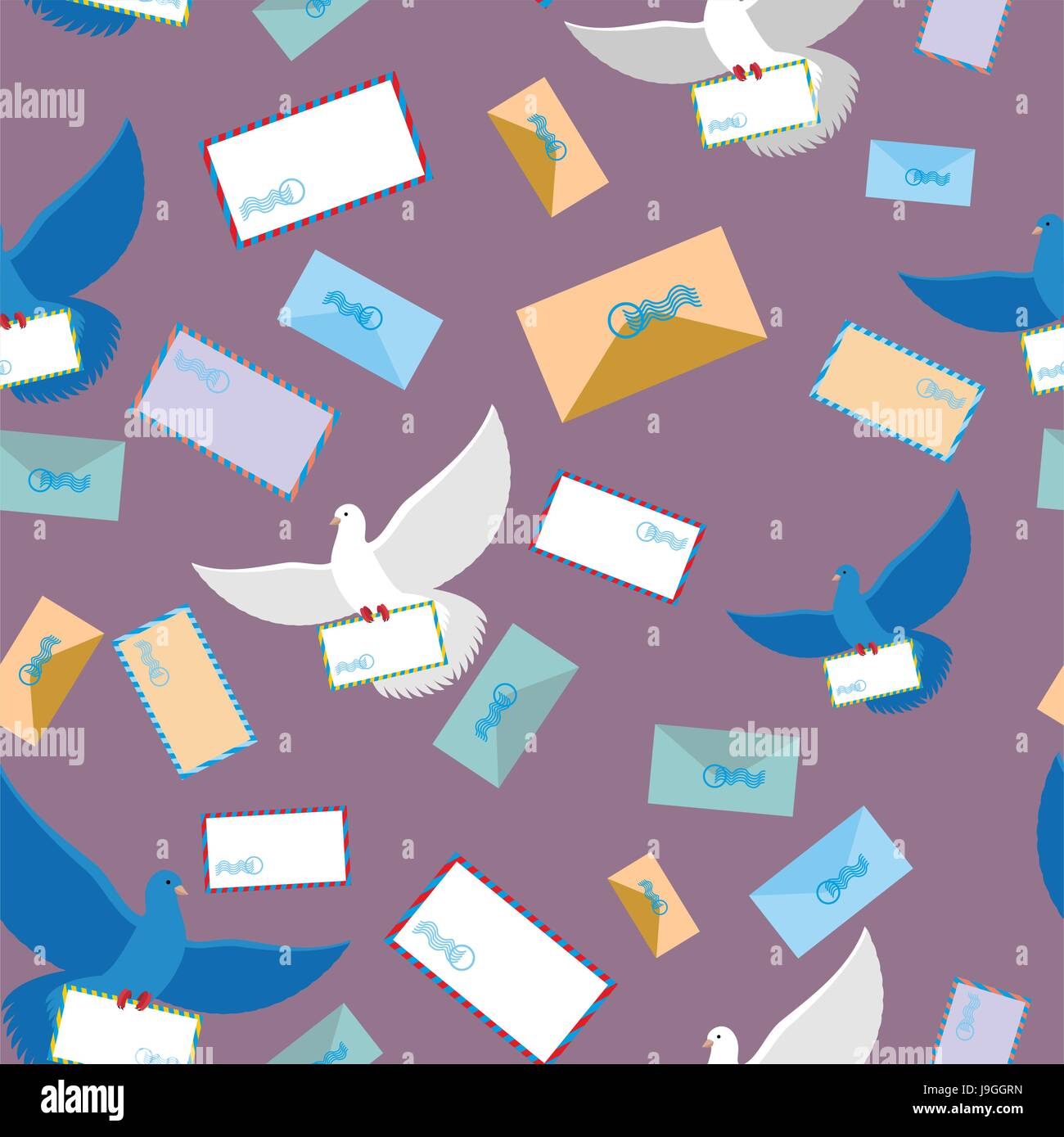 Courier pigeon Stock Vector Images - Alamy