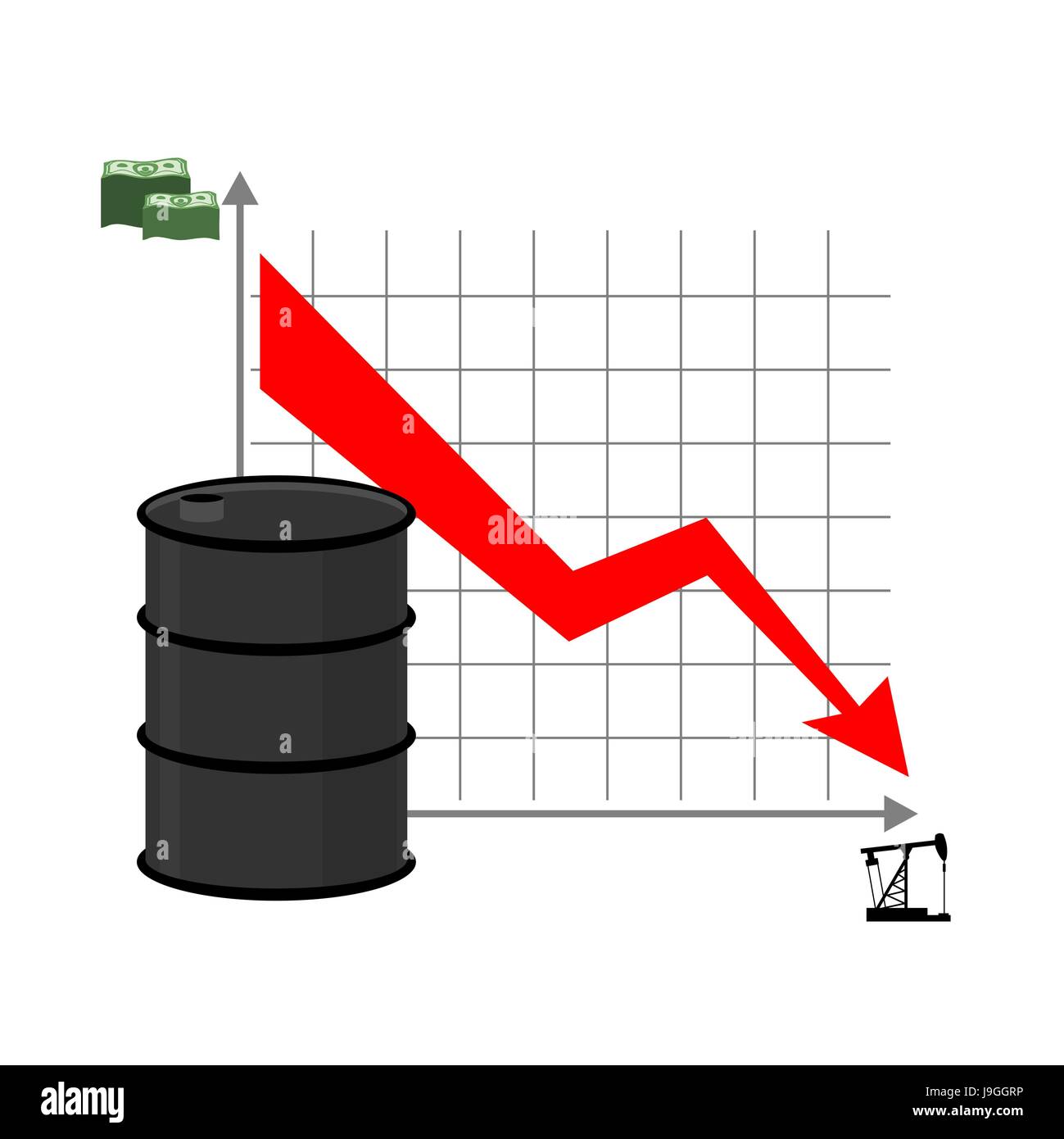 Fossil fuel decline Stock Vector Images - Alamy