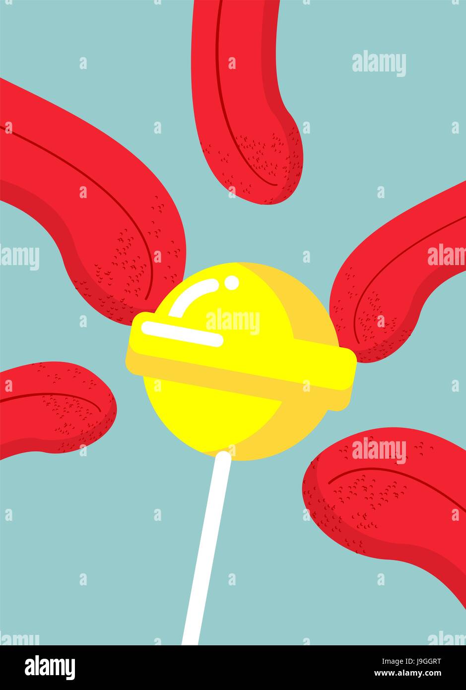 Adult eating lolly pop Stock Vector Images - Alamy