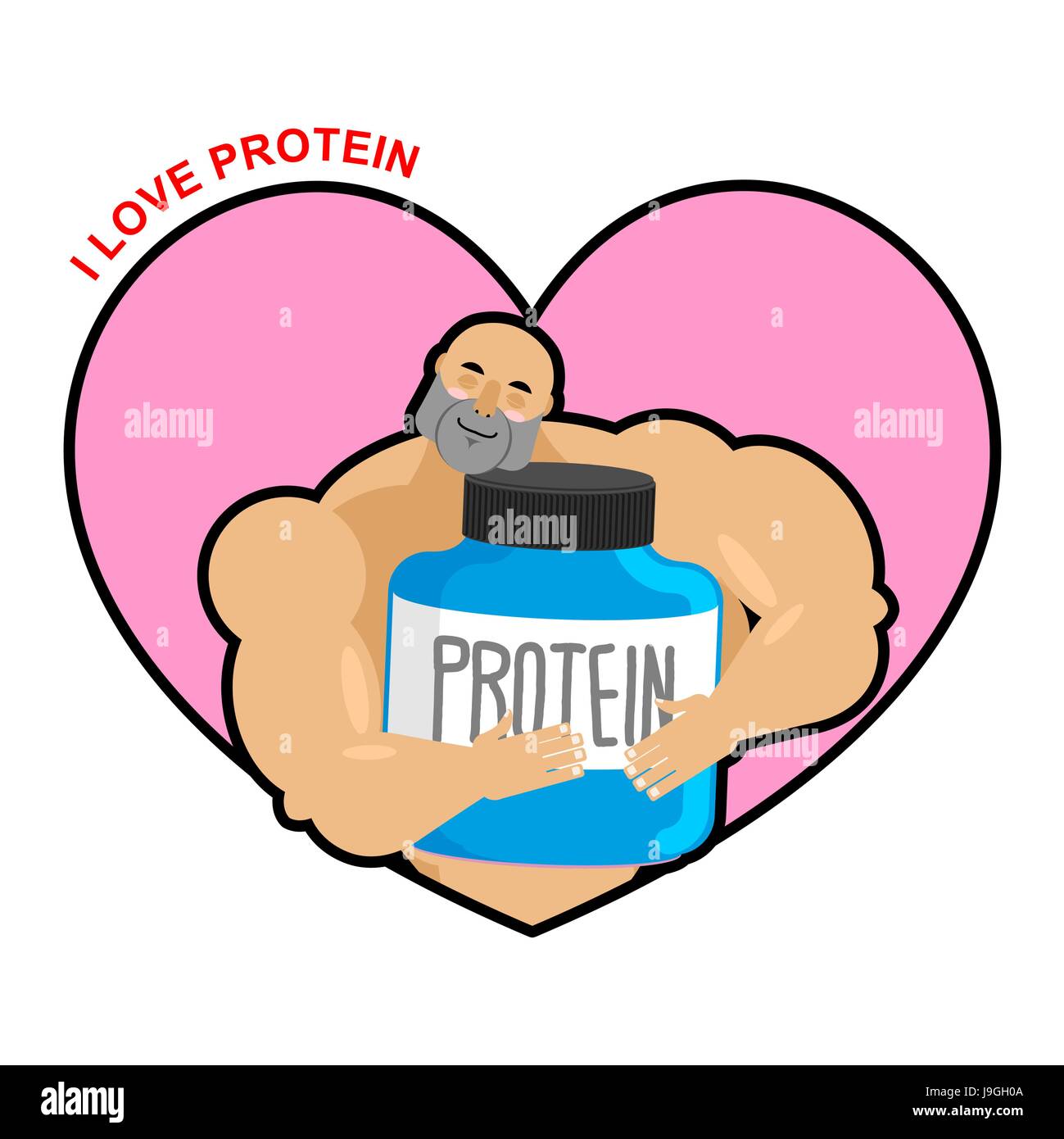 I love protein. Athlete and Sports Nutrition. Cute Bodybuilder. Lover ...