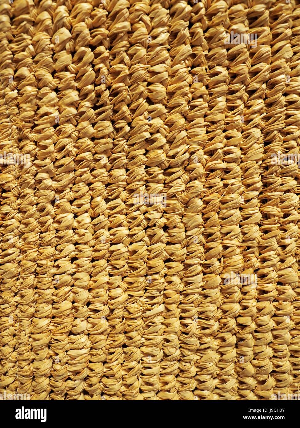 Wood handicraft weaved, plaited texture, pattern and design of Asian or ...