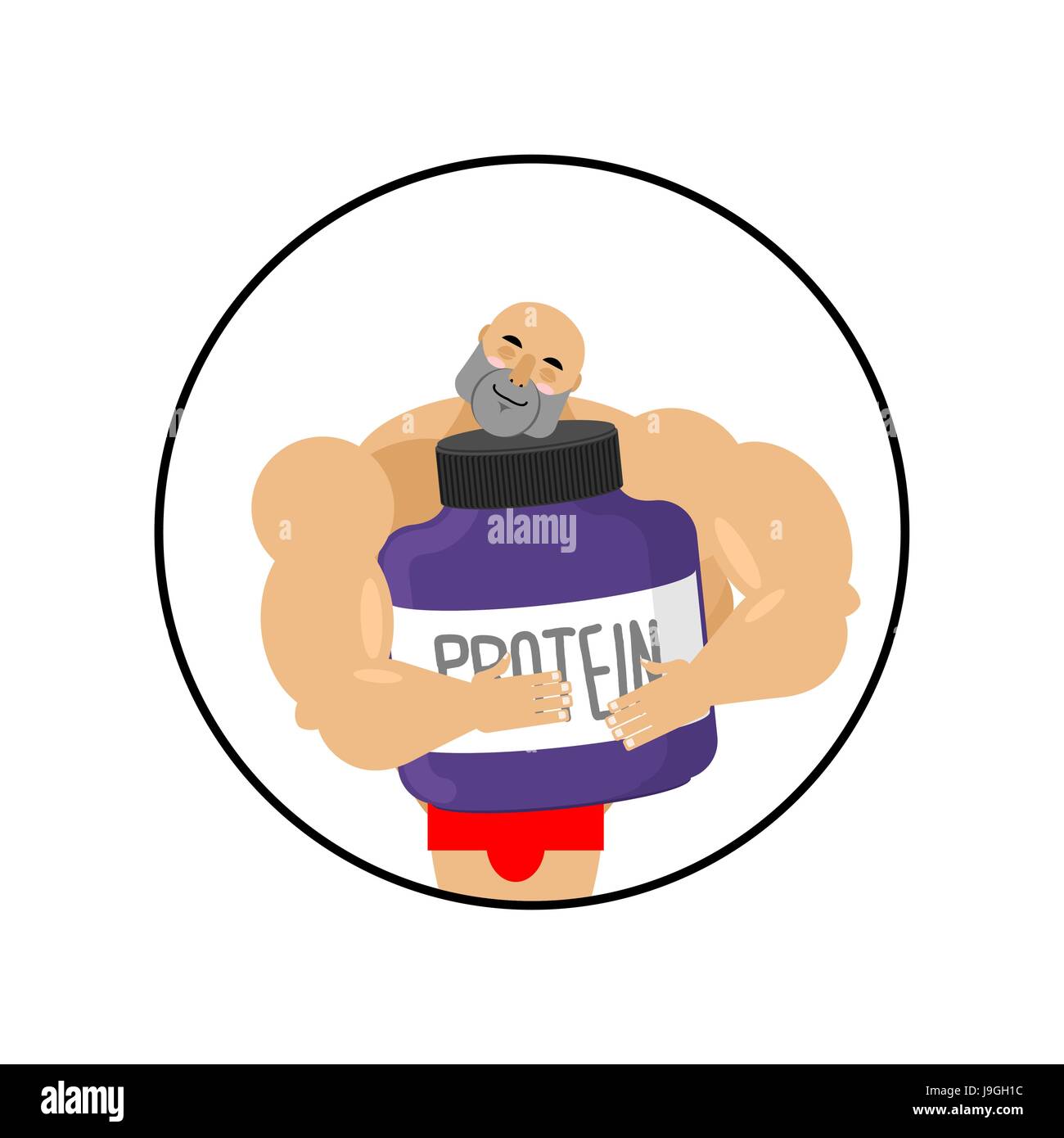 Protein model Stock Vector Images - Alamy