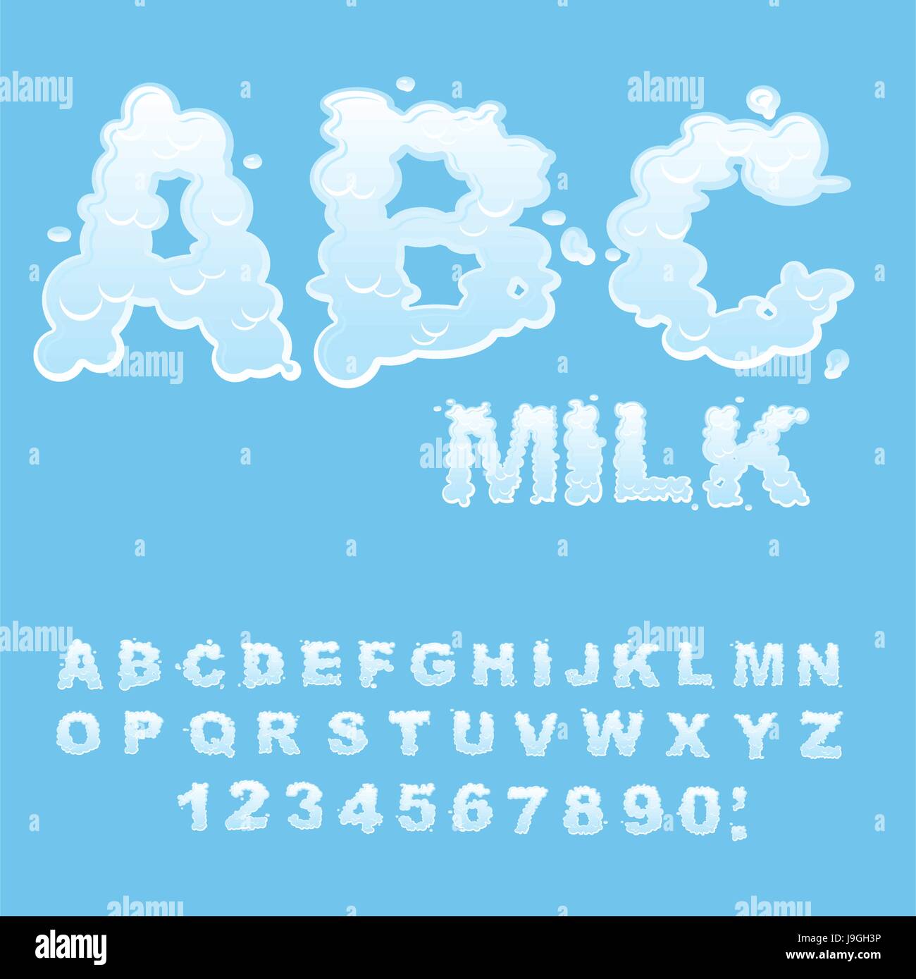 Liquid Font Alphabet