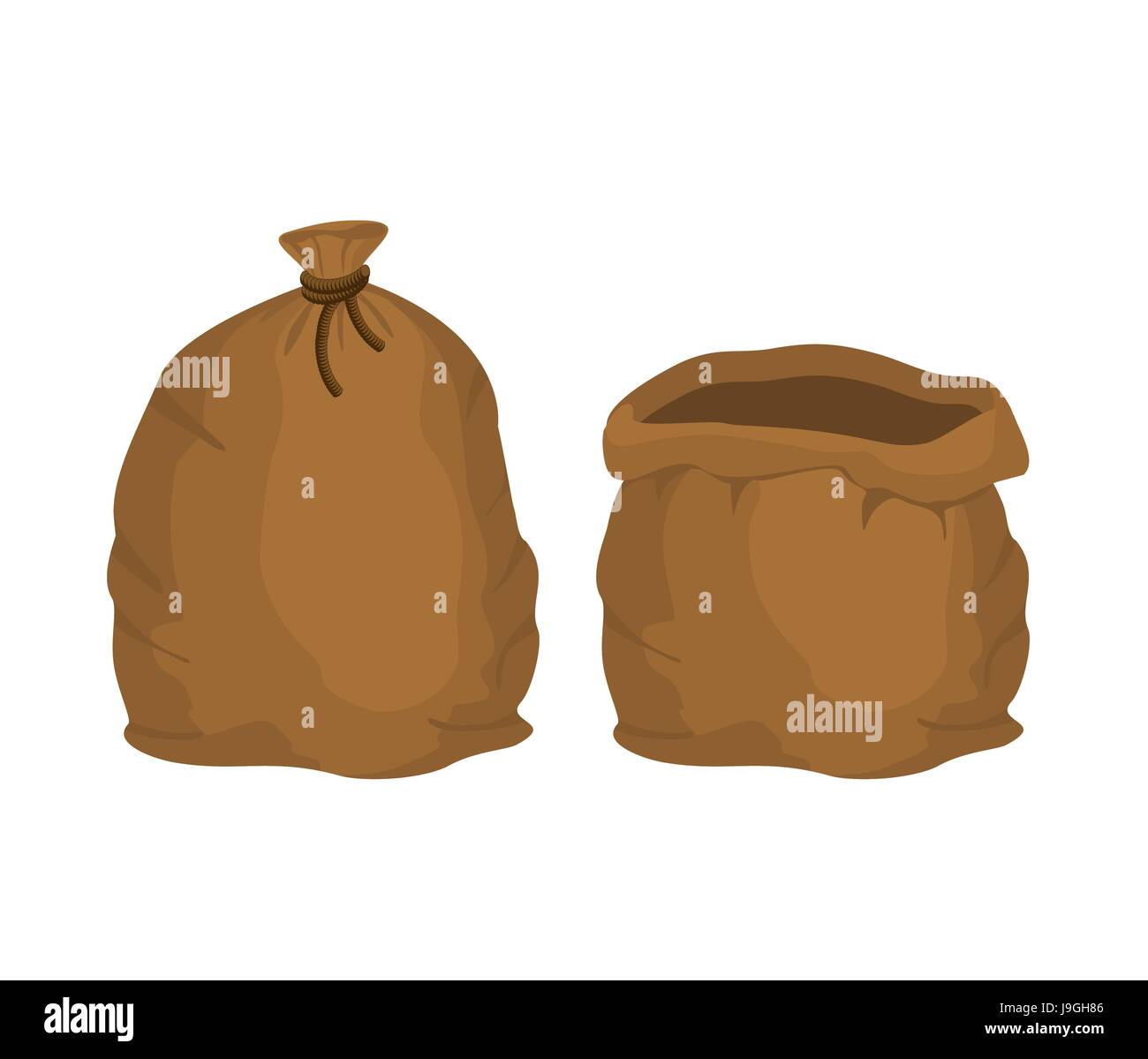 Empty sack grain Stock Vector Images - Alamy