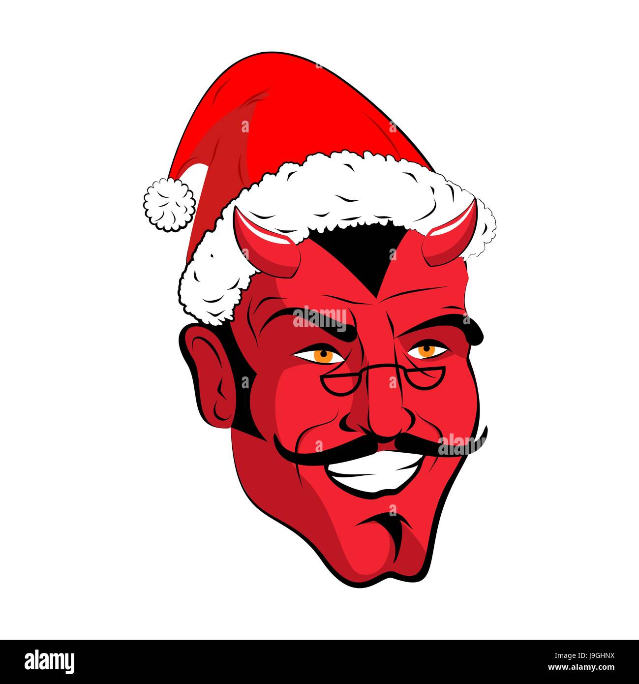 Krampus christmas hat Stock Vector Images - Alamy