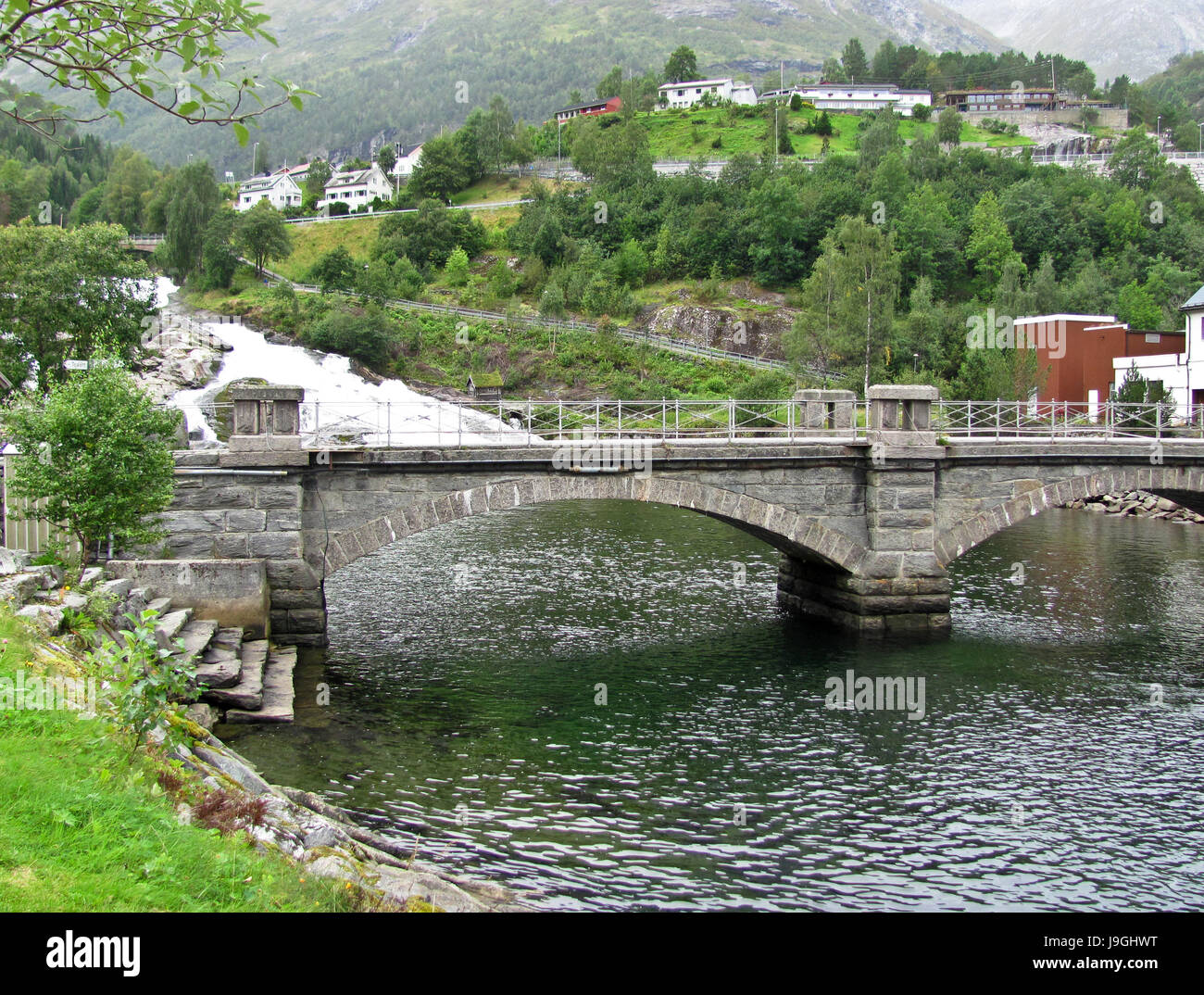 Beautiful stone bridge, Norway Stock Photo - Alamy