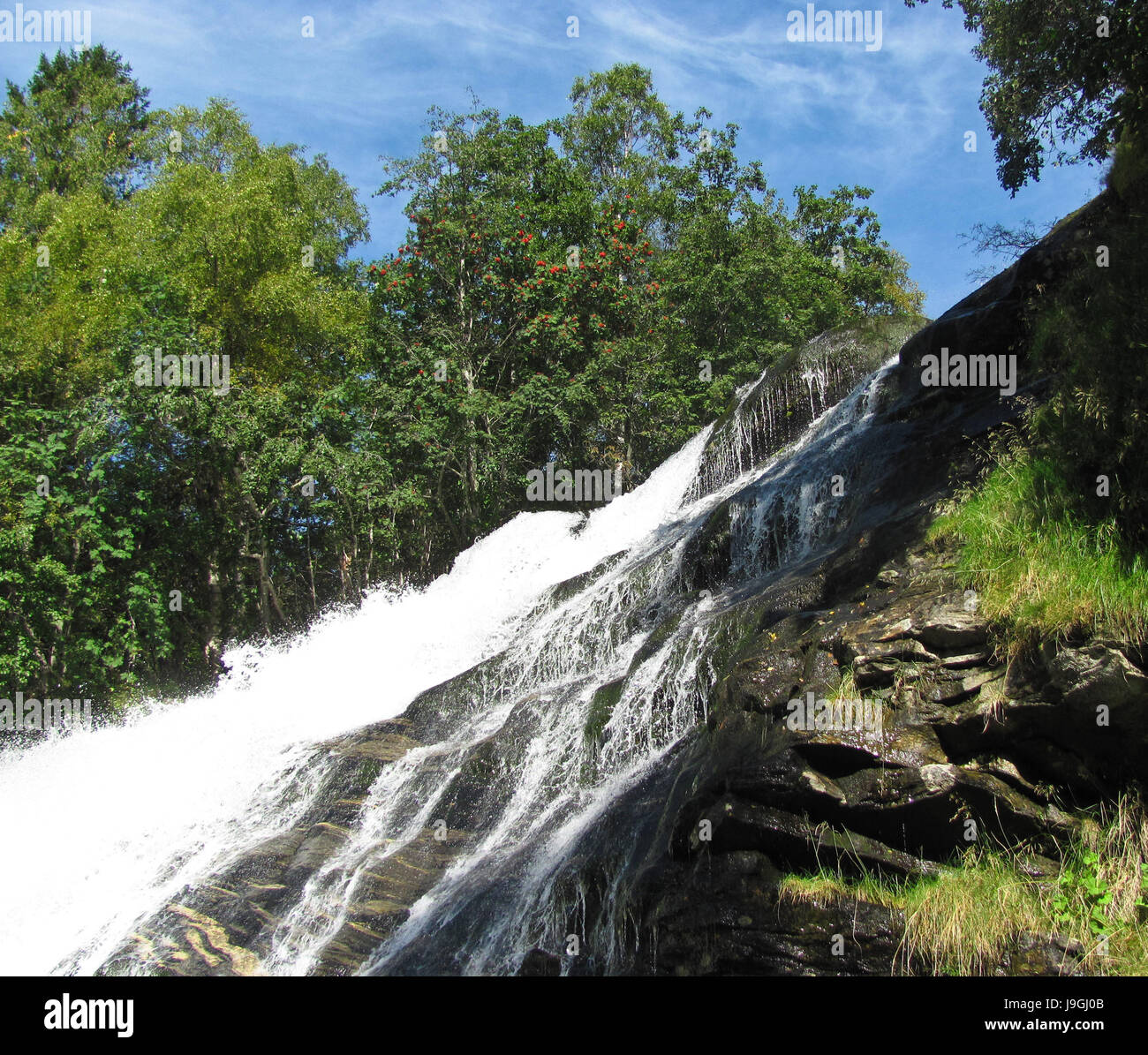 Beautiful view cascading stream waterfall hi-res stock photography and ...