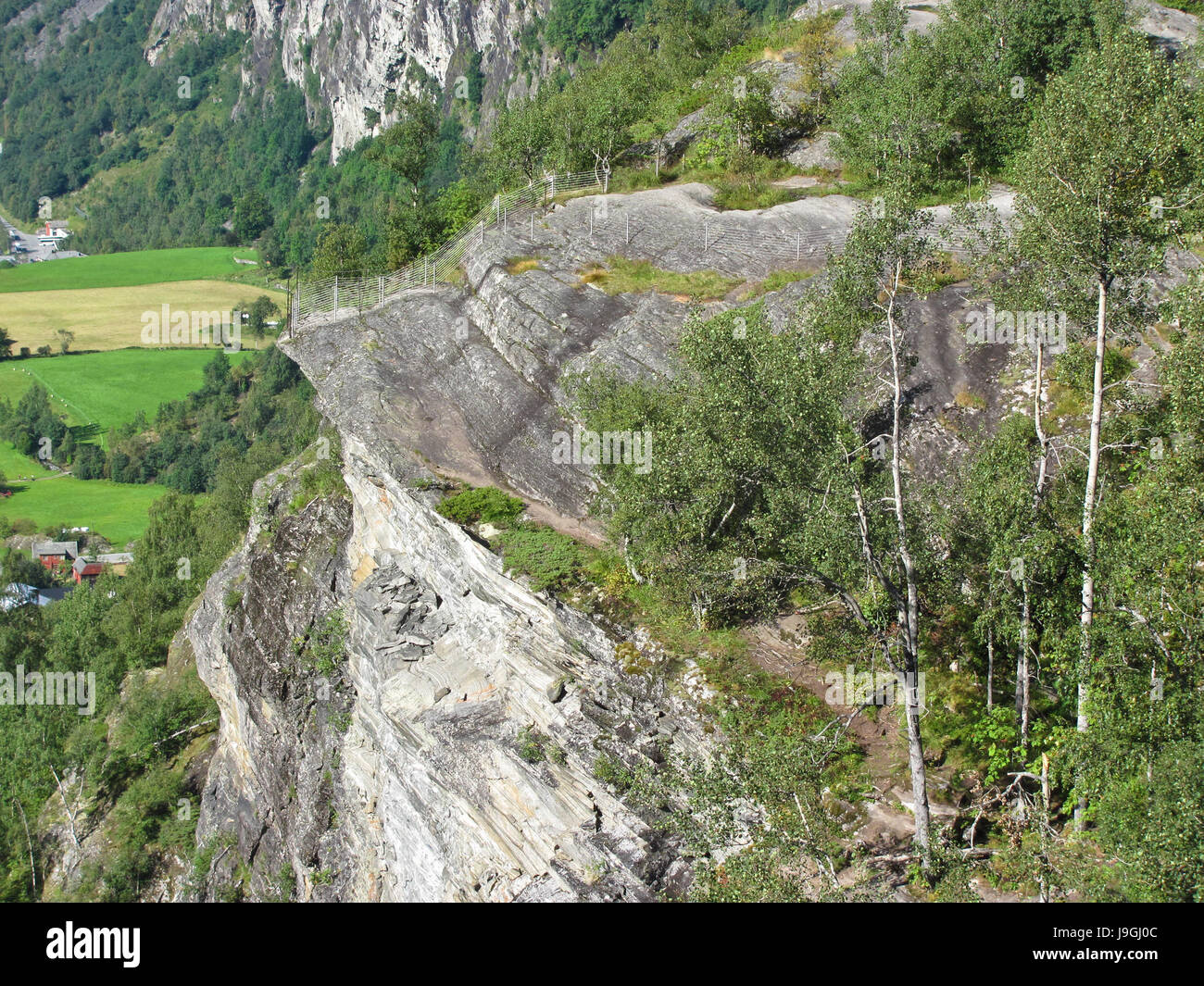Mountain landscape, lookout platform, Norway Stock Photo - Alamy
