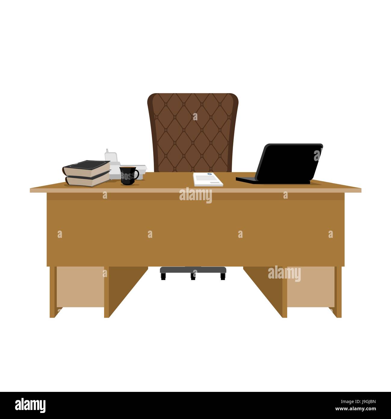 Creative table working top view Stock Vector Images - Alamy