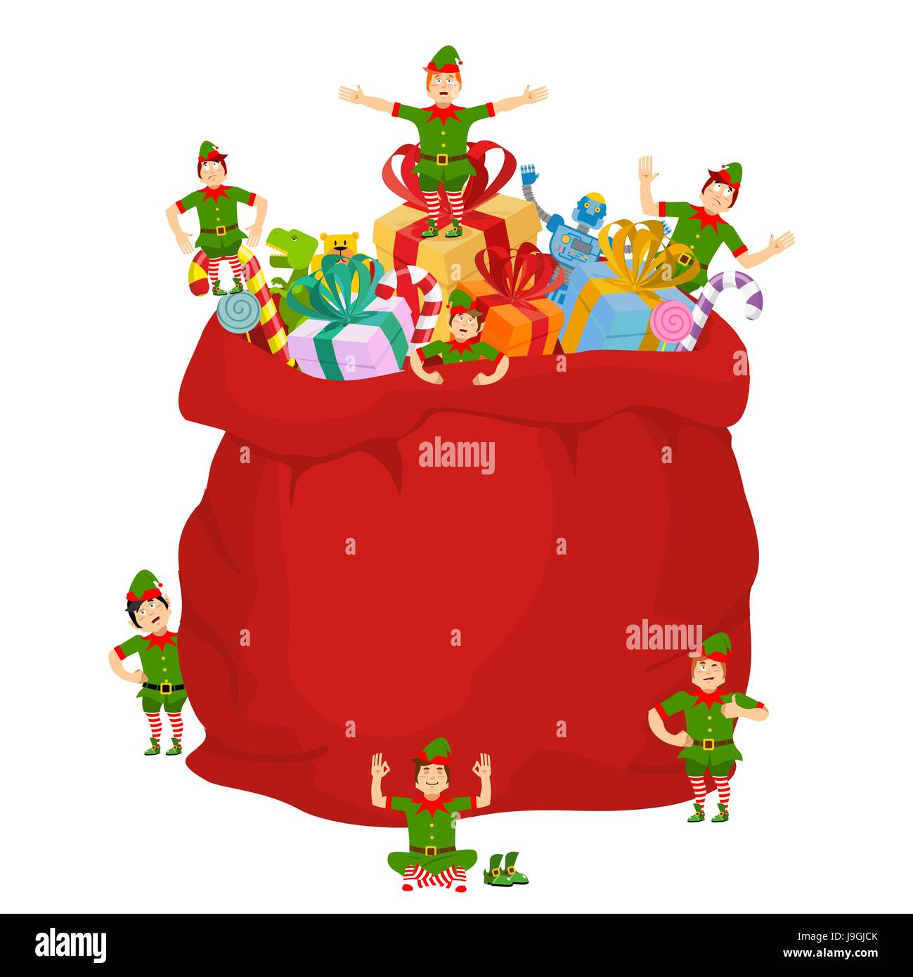 Boy bag of sweets Stock Vector Images - Alamy