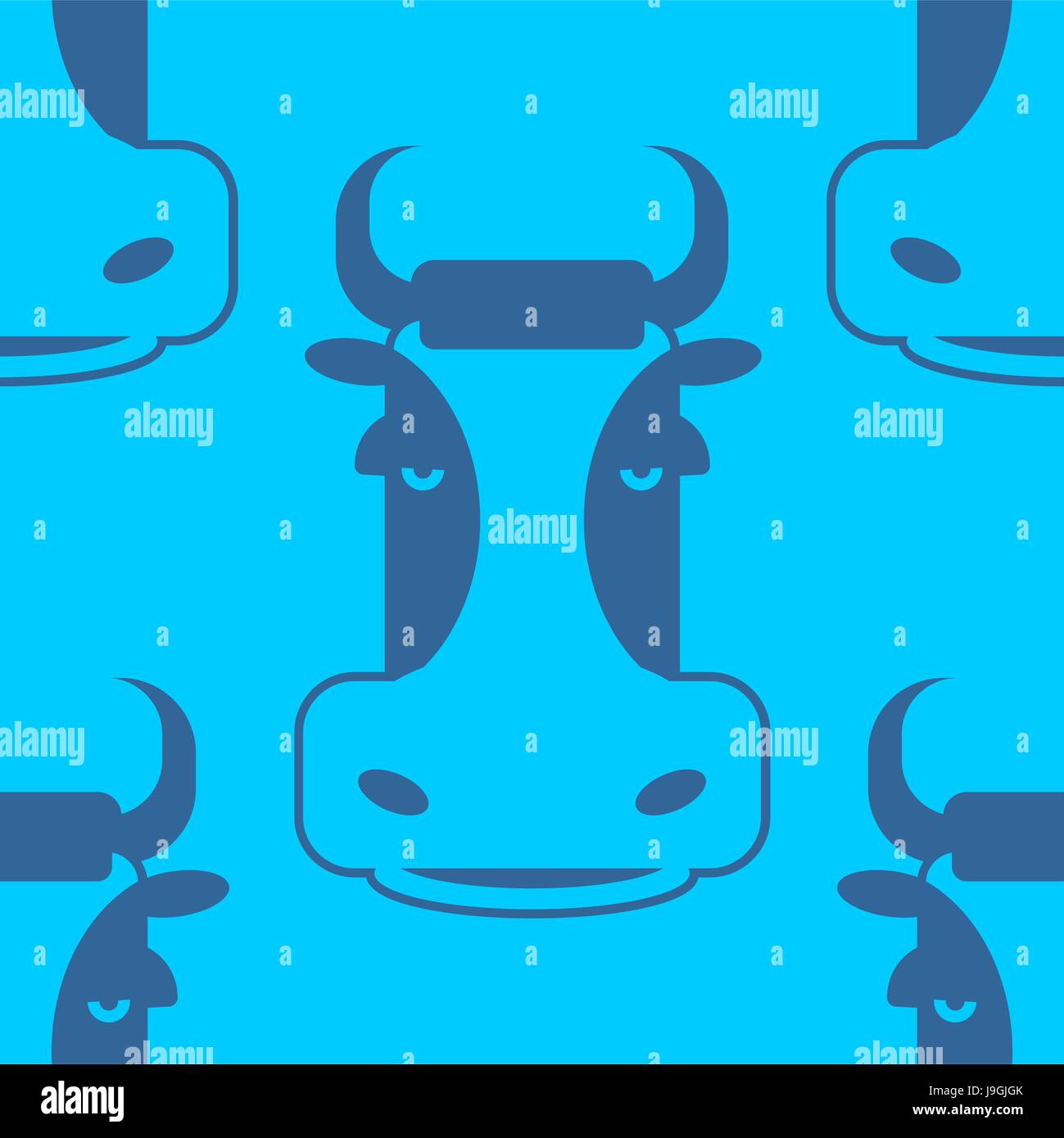 Cow seamless pattern. Head of bull pattern. beef texture. Cute farm ...