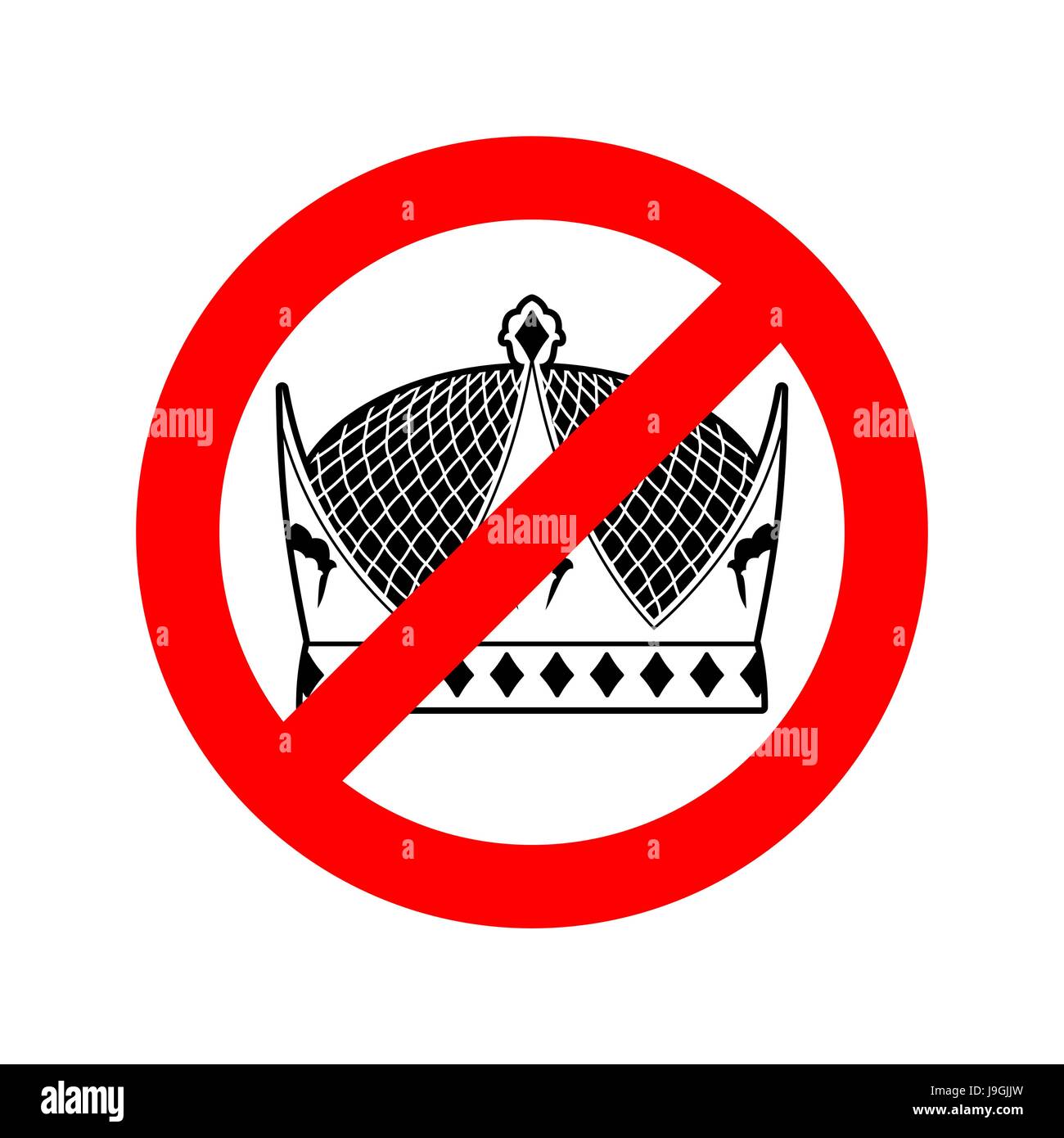 Royal prohibition Stock Vector Images - Alamy