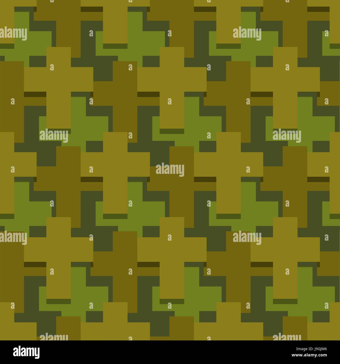 Military cross seamless pattern. Army abstract religious texture ...