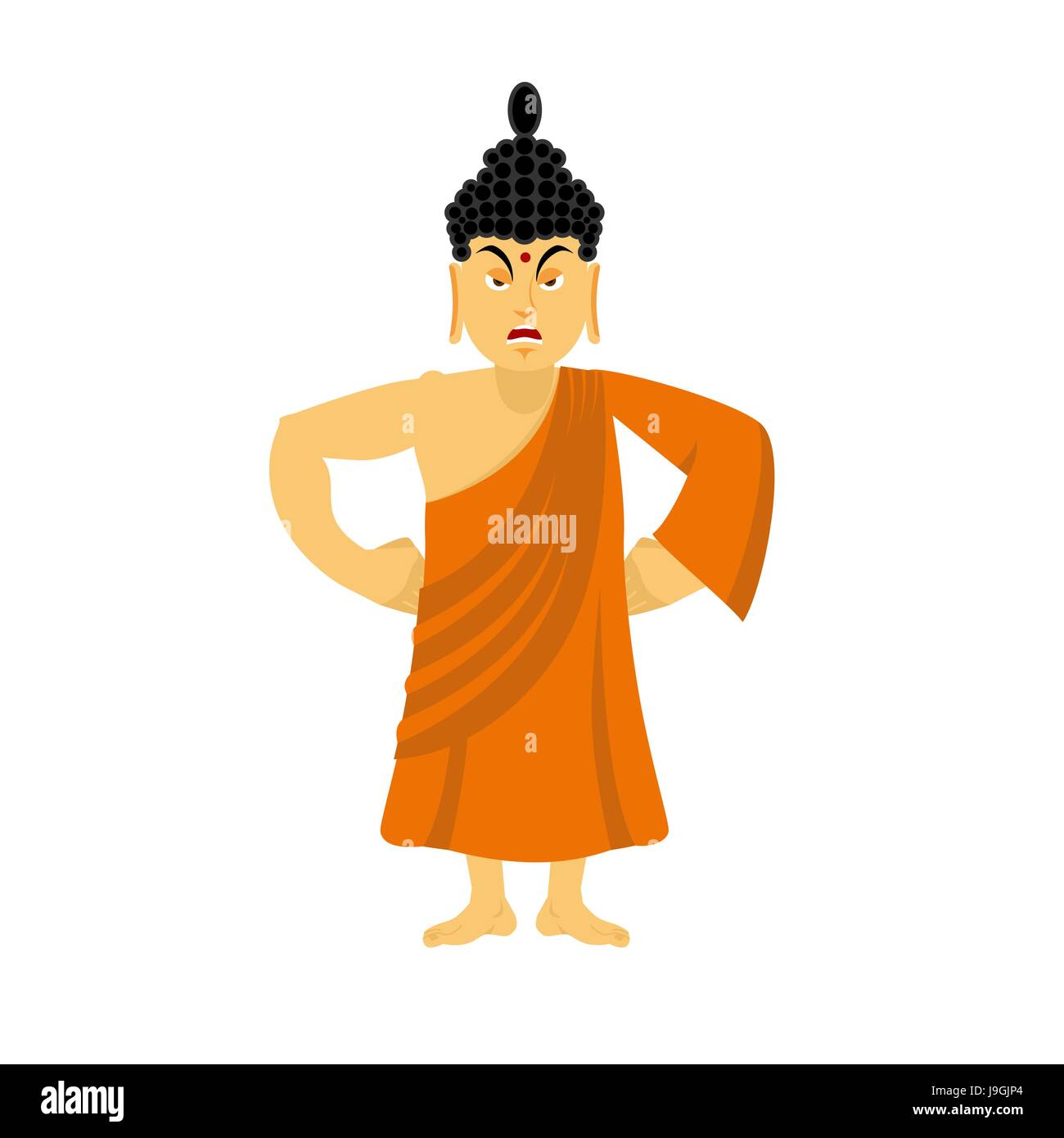 Angry Buddha furious. Indian god wrathful. Supreme teacher for ...