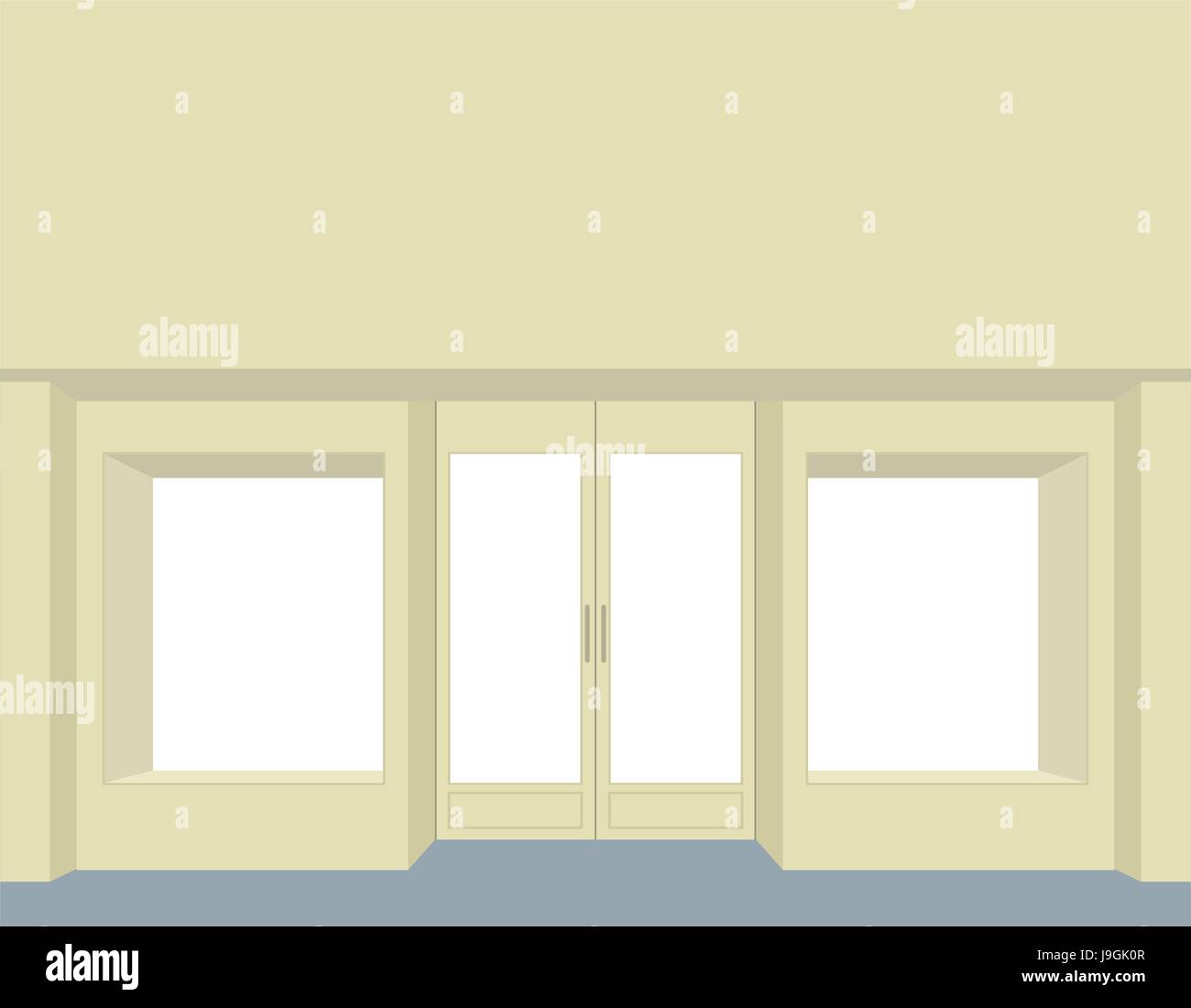 Plaza strip mall storefront store Stock Vector Images - Alamy