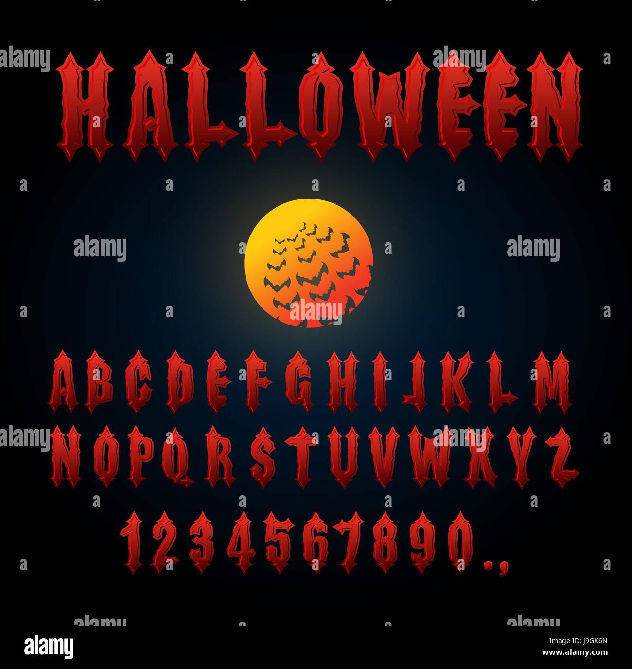 Halloween Alphabet Fonts