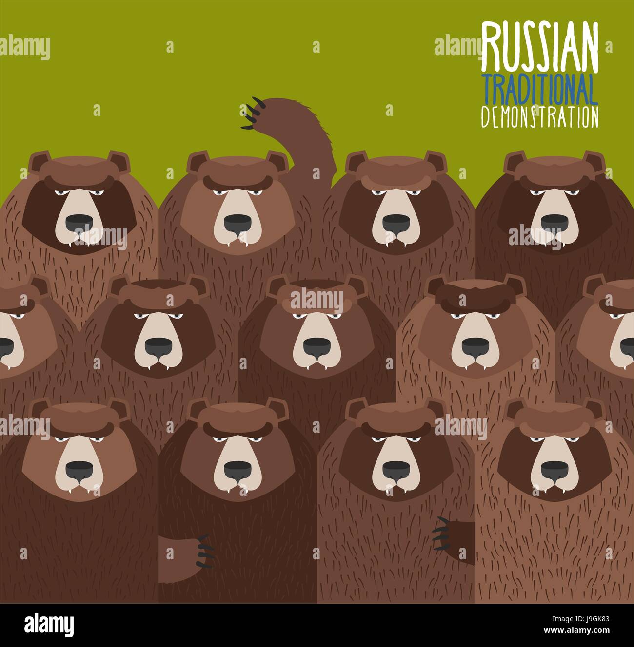 National demonstration Stock Vector Images - Alamy