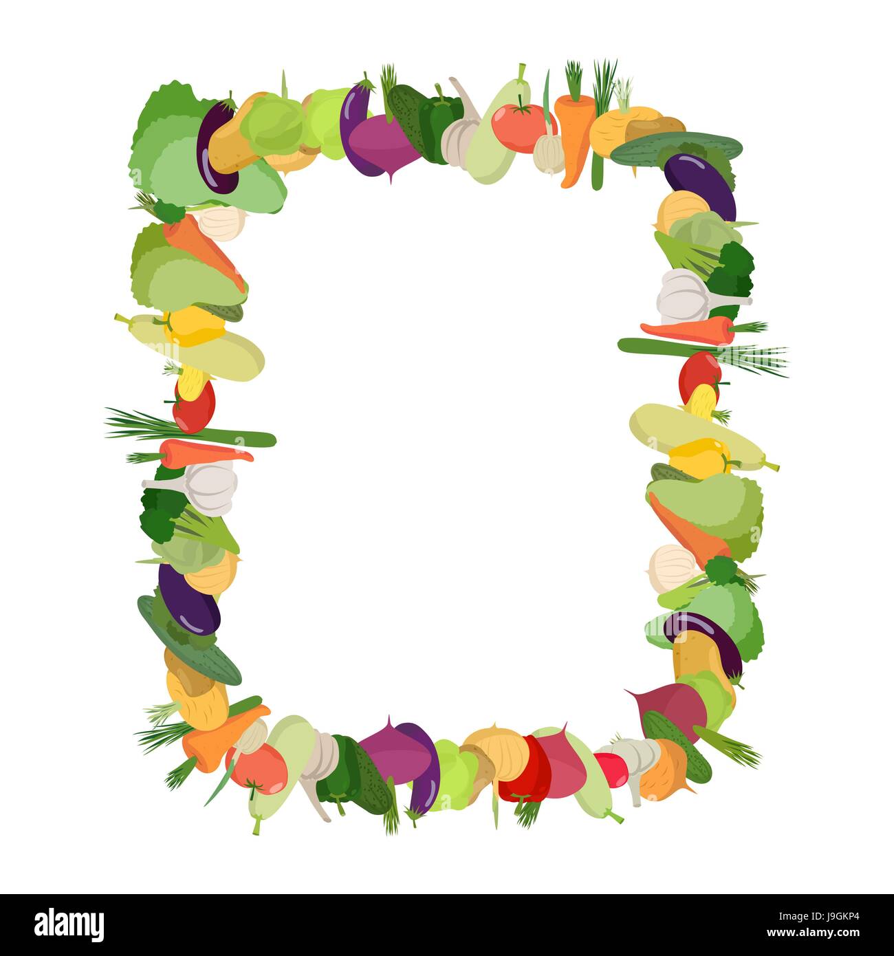 Frame of vegetables. background is harvest. Farmers vegan backdrop ...