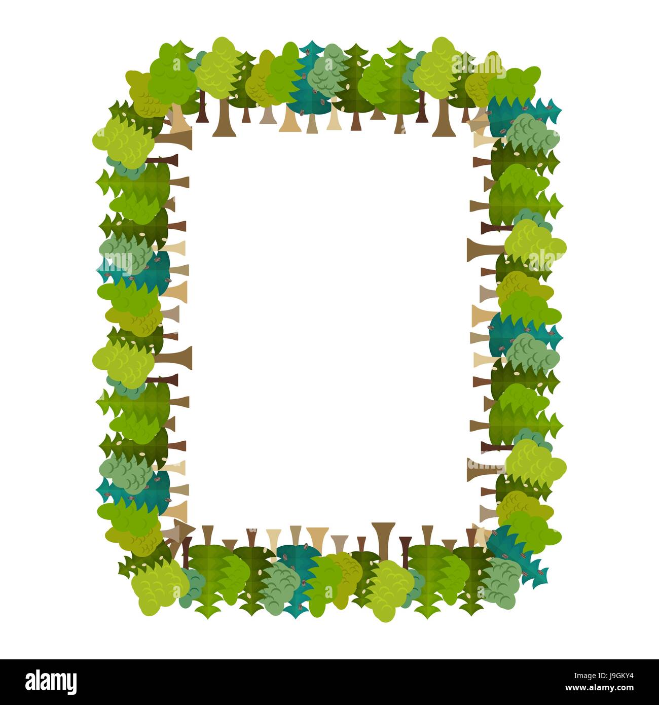 Frame is tree rectangular. Forest background. Nature backdrop Stock ...