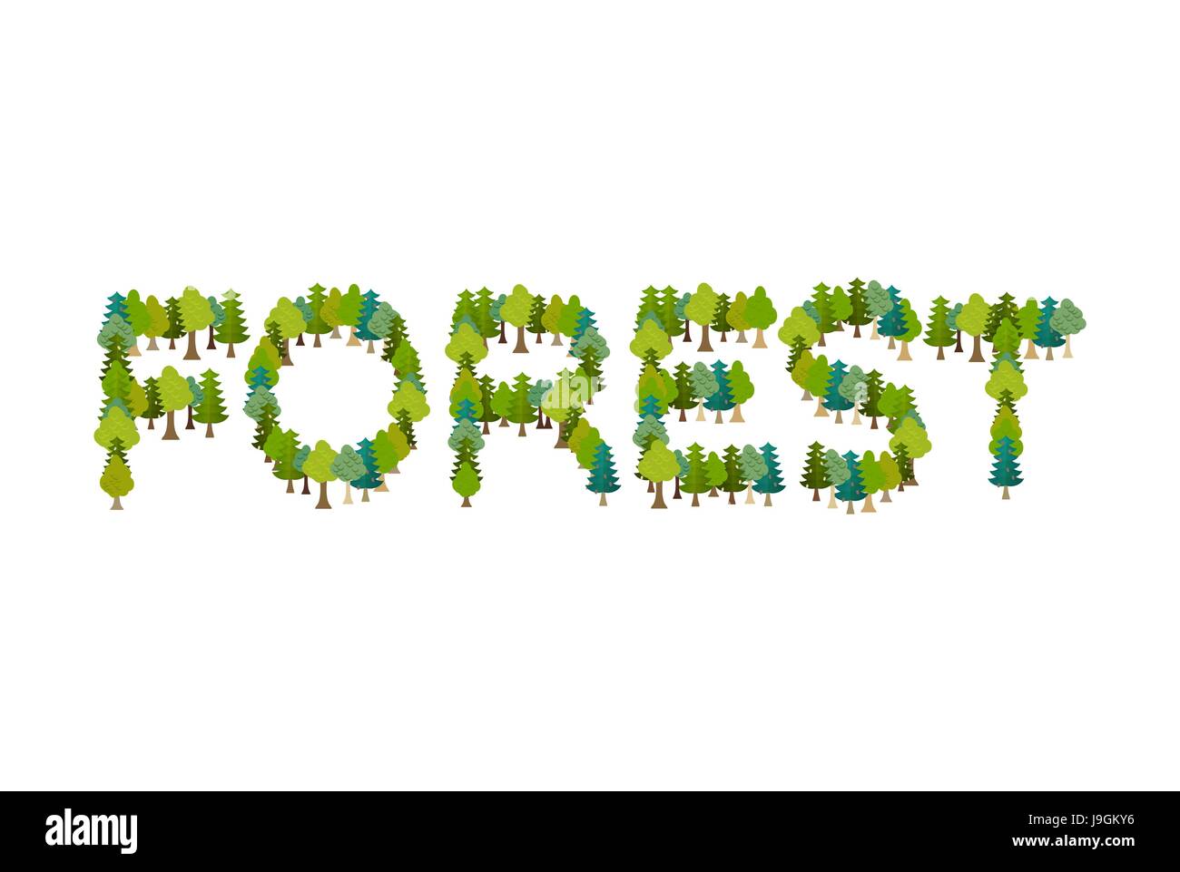 Mysterious old tree Stock Vector Images - Alamy