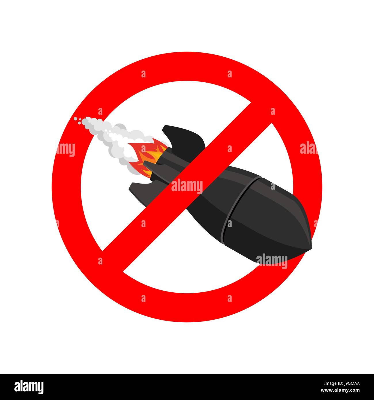 Ban the bomb symbol hi-res stock photography and images - Alamy