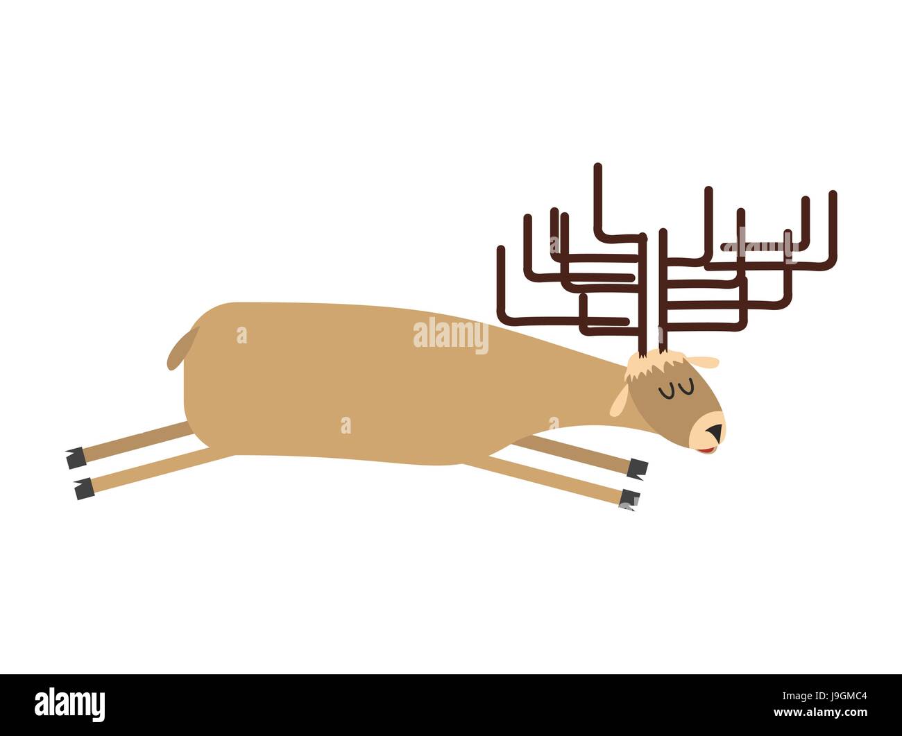 Sleeping deer Cut Out Stock Images & Pictures - Alamy