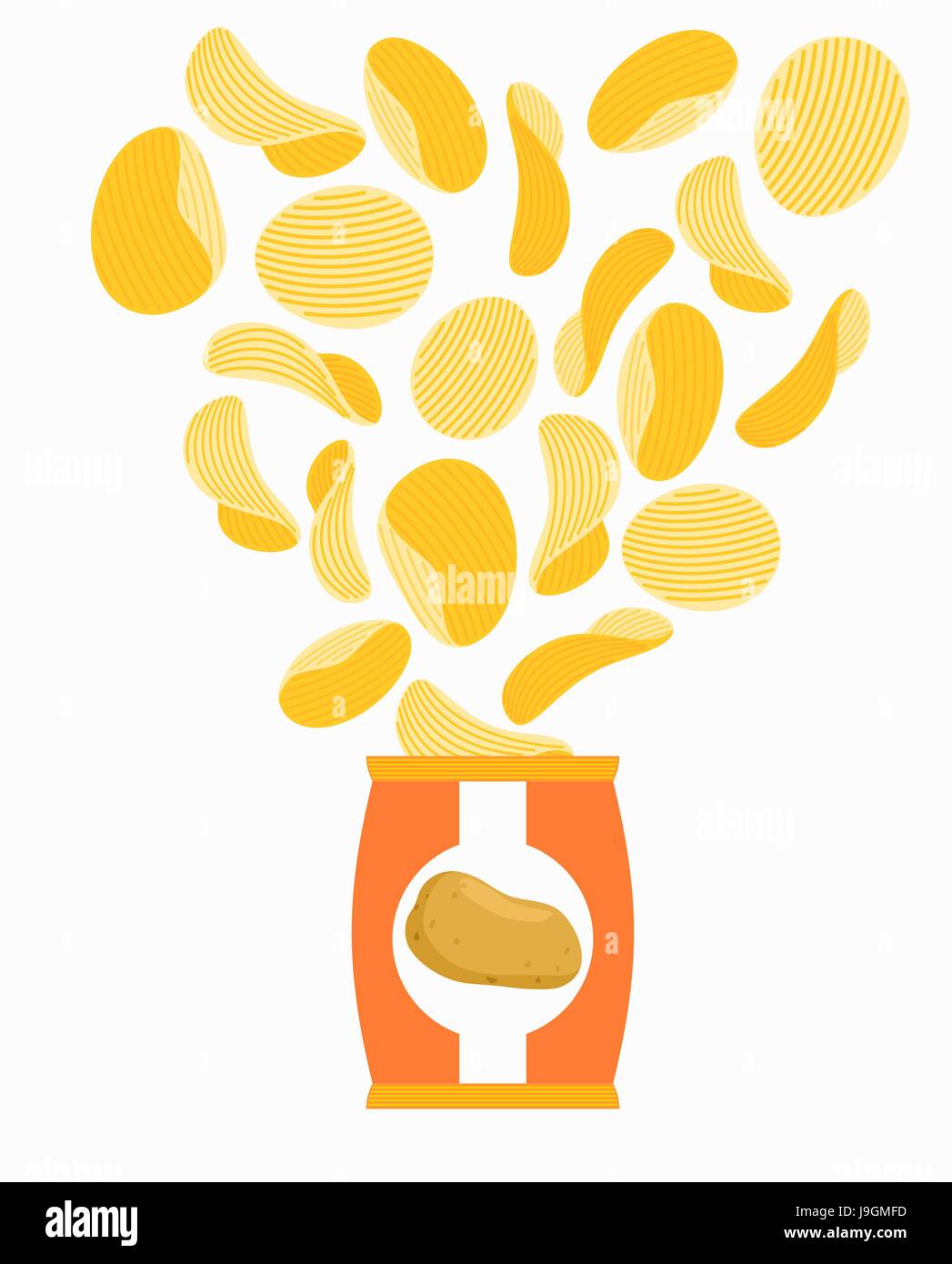 Crisp packet open Stock Vector Images - Alamy