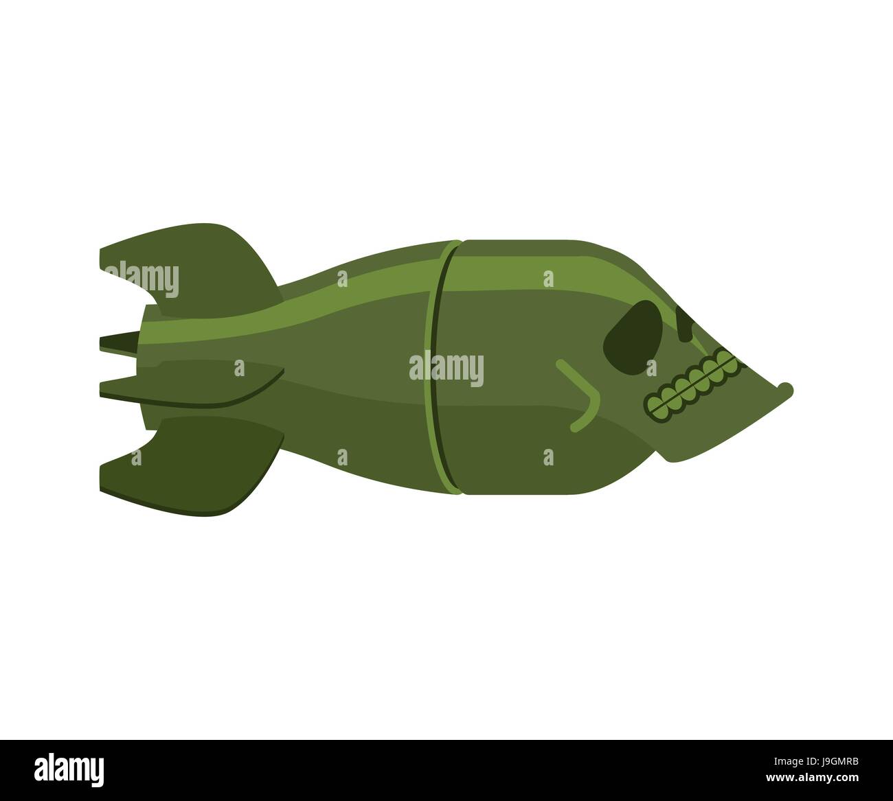 Air bomb skull. Fighting rocket Head skeleton. Military skull bomb ...