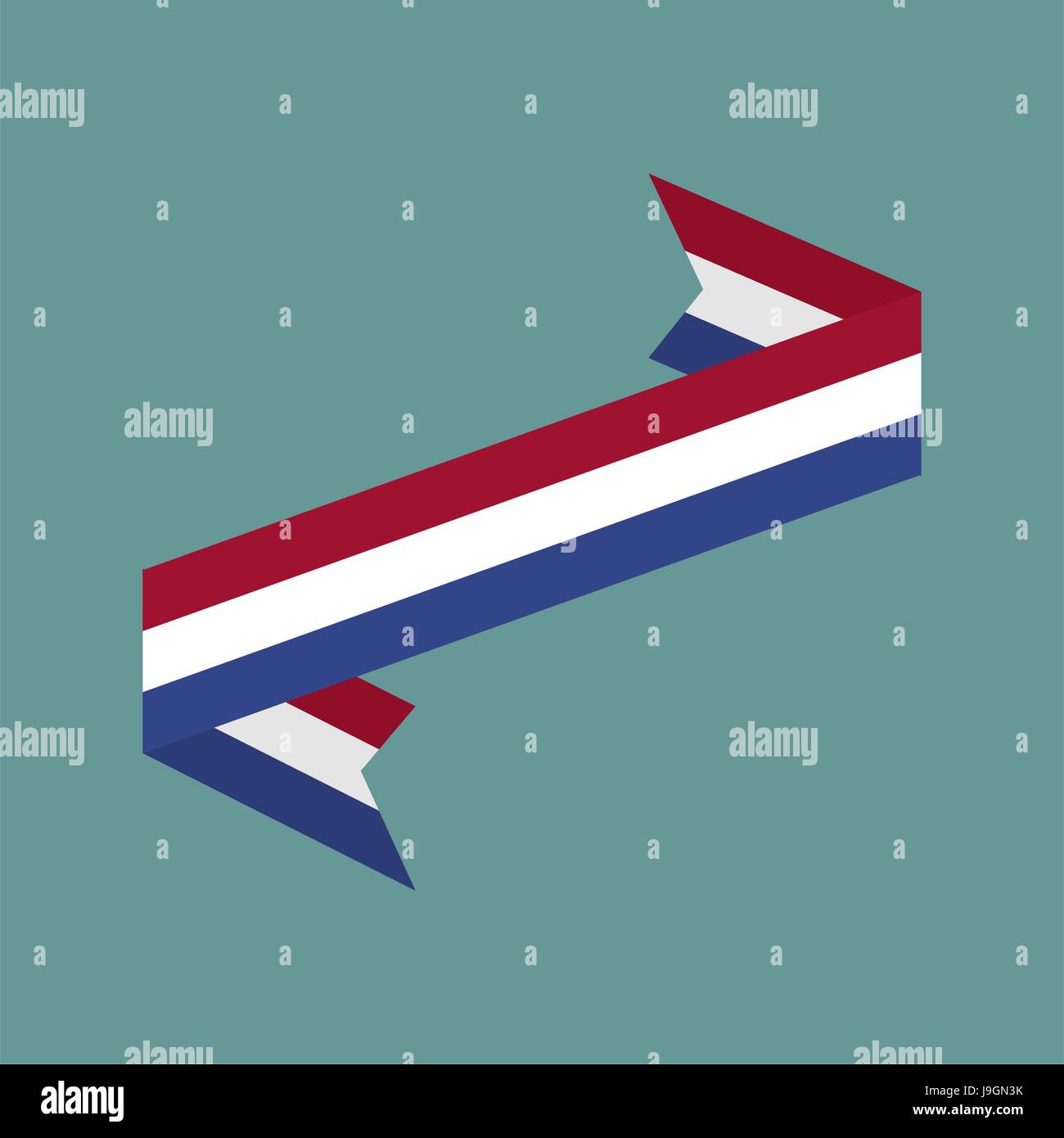 Netherlands flag ribbon isolated. Dutch tape banner. National symbol of ...