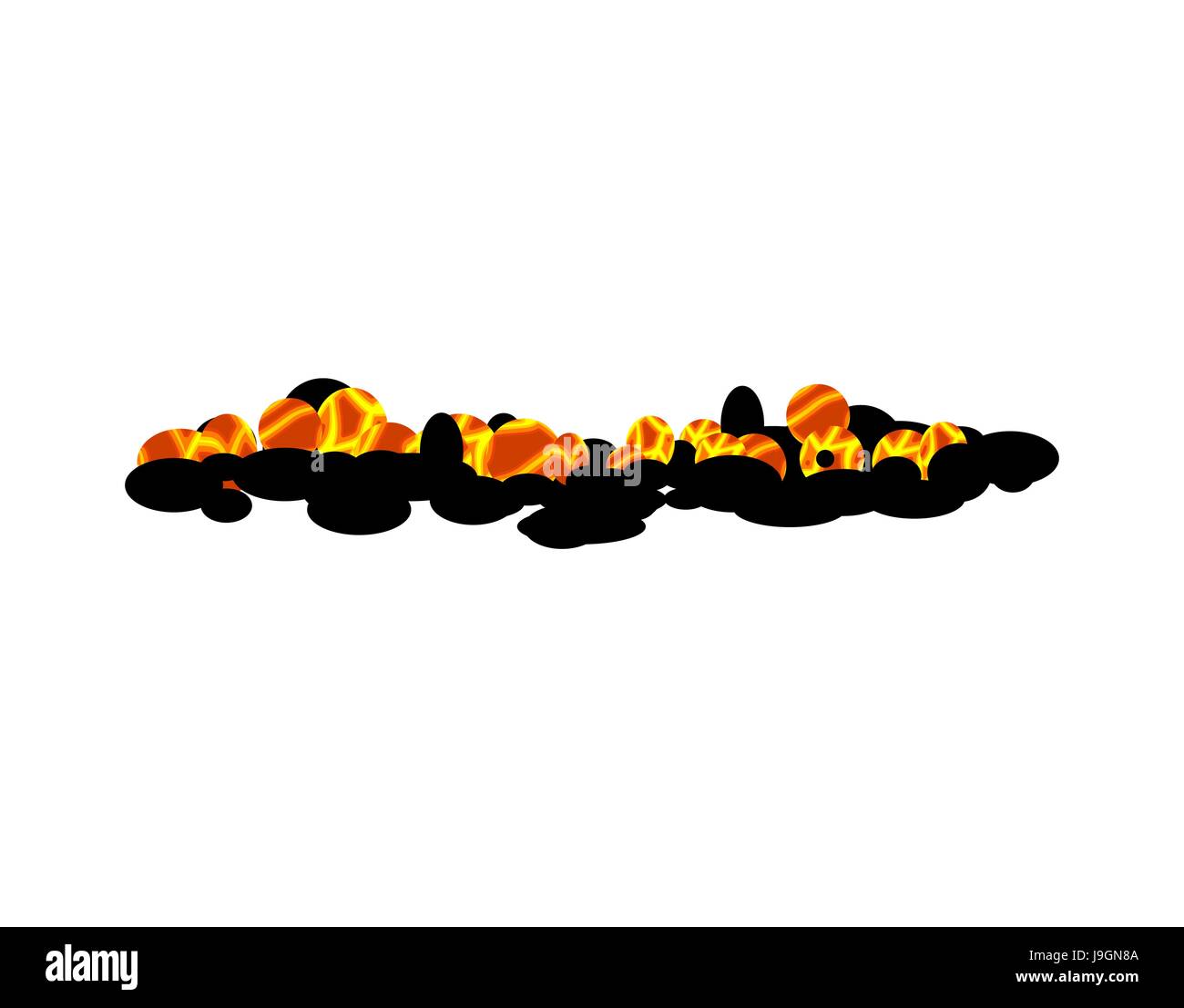 Burning fire wood coal Stock Vector Images - Alamy
