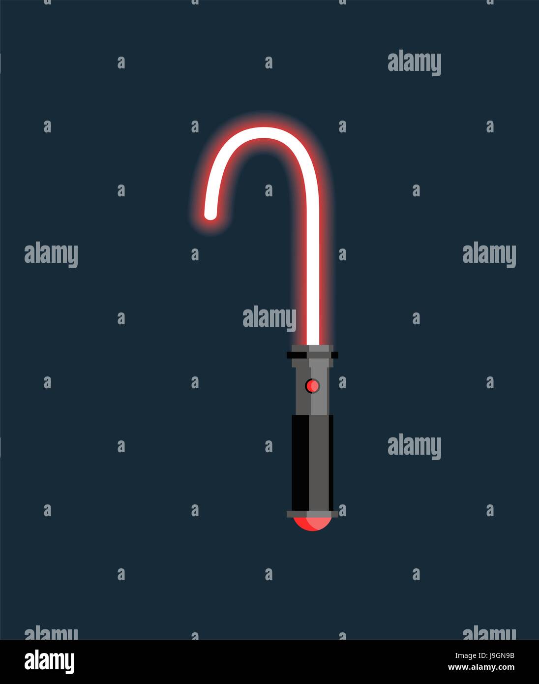 Laser sword powerless. Glowing saber impotent. future Weapons Stock ...