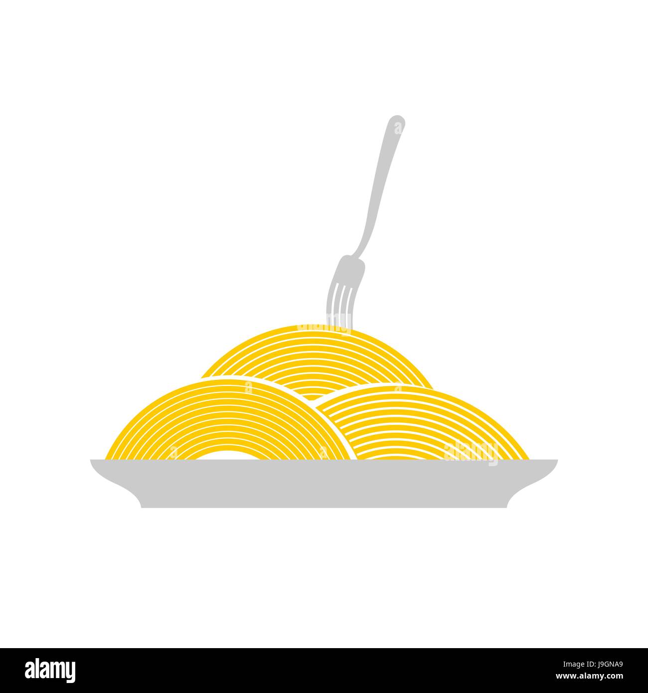 Full plate spaghetti pasta tomato Stock Vector Images - Alamy