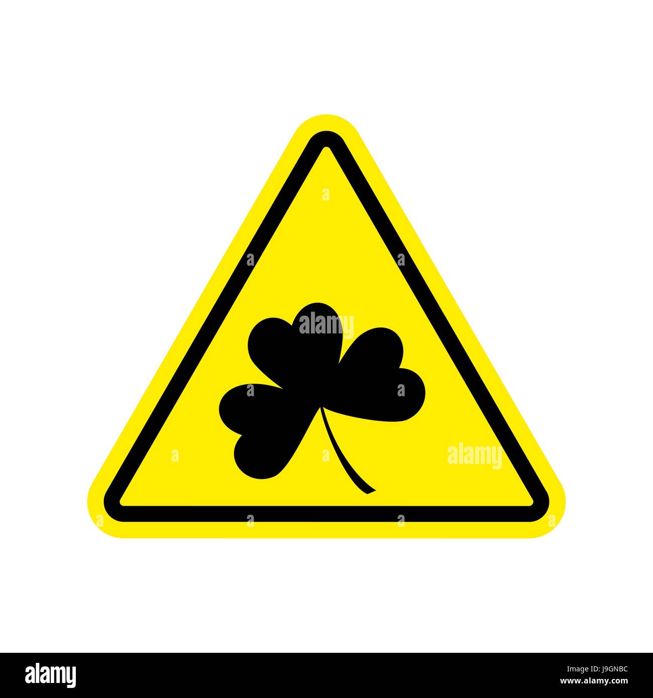Irish road warning sign Stock Vector Images - Alamy