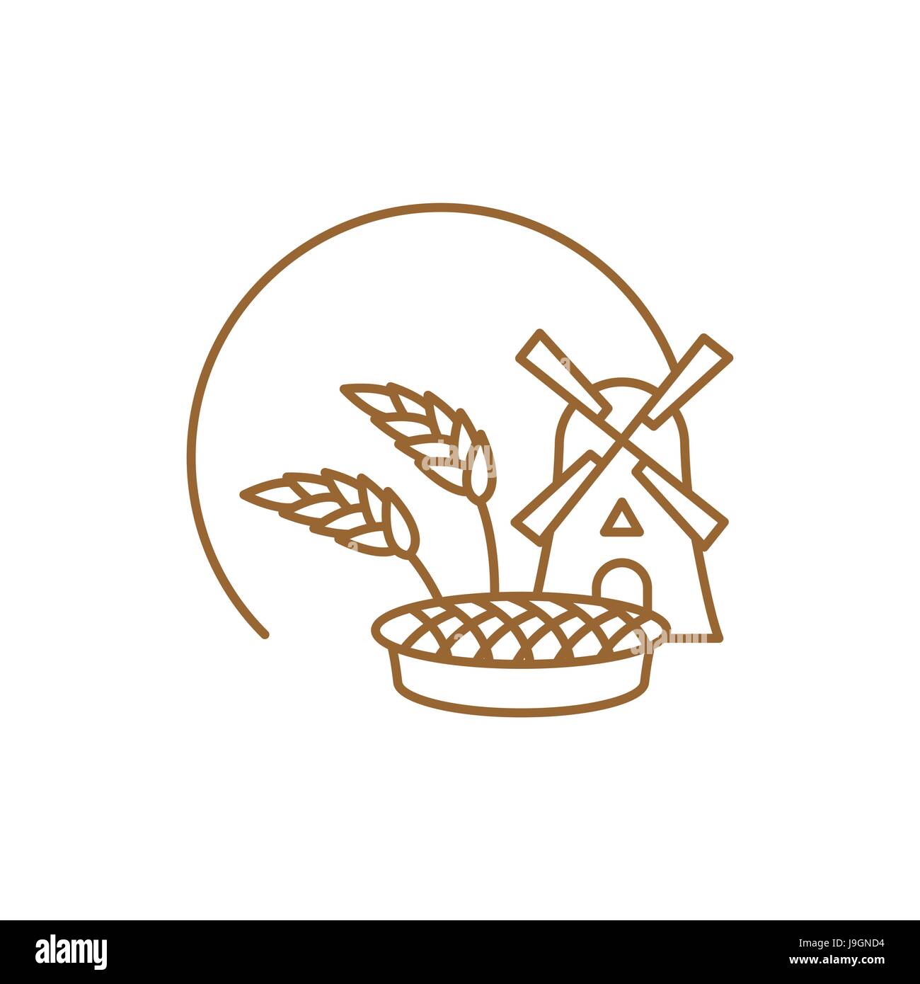 Corn ear contour outline Stock Vector Images - Alamy