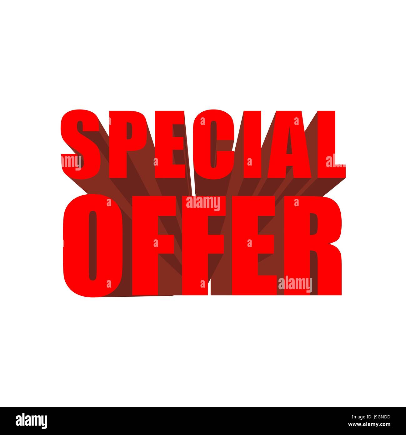 Special Offer template. lettering symbol business design Stock Vector ...