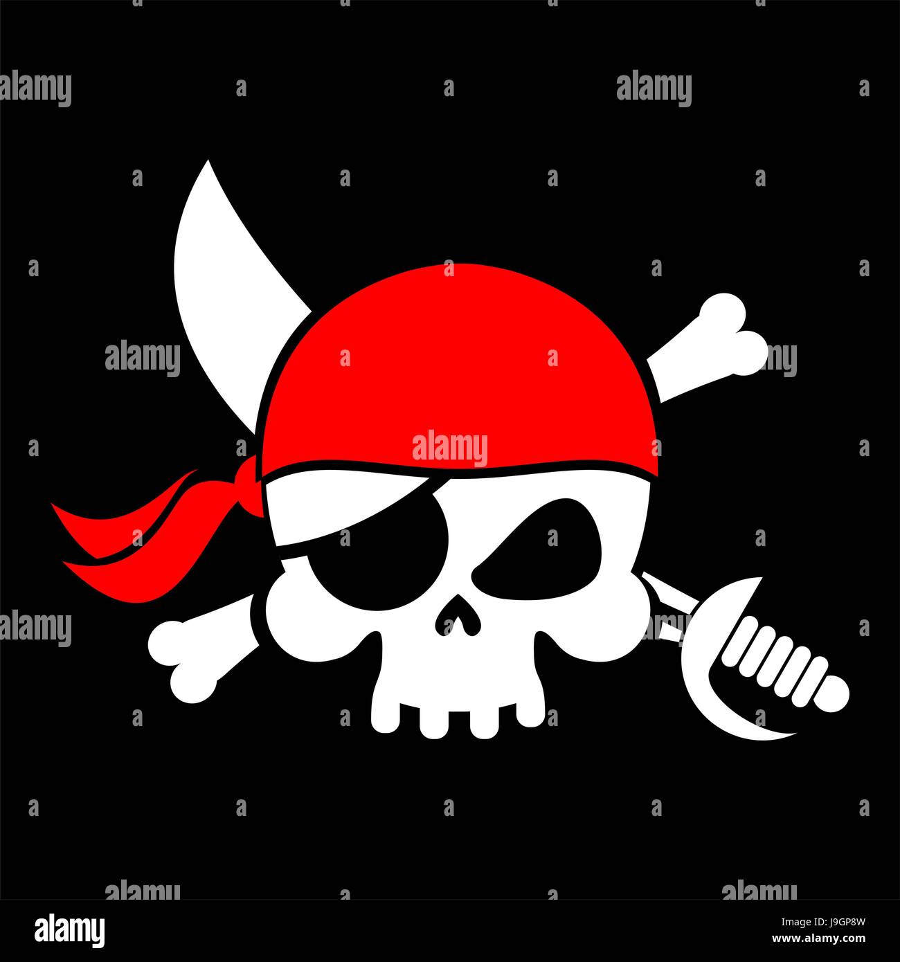 Pirate flag skull. Black Banner filibuster. Head skeleton pirates ...