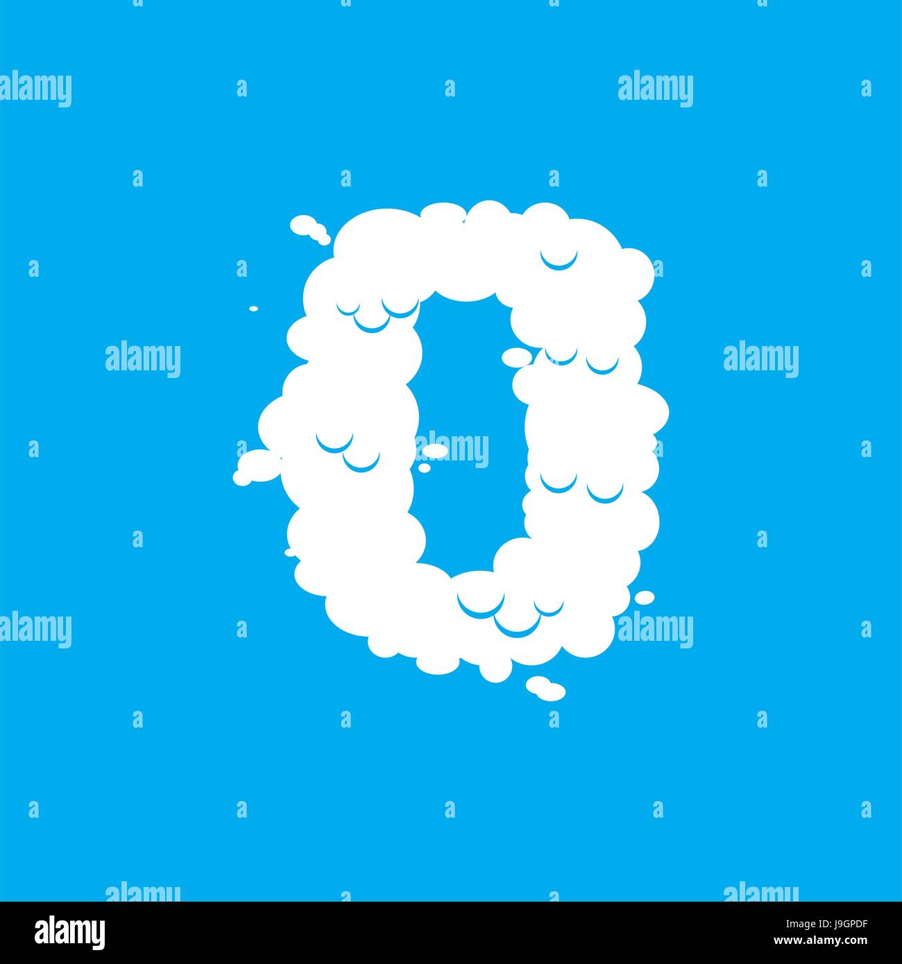 Number zero bubble blue Stock Vector Images - Alamy