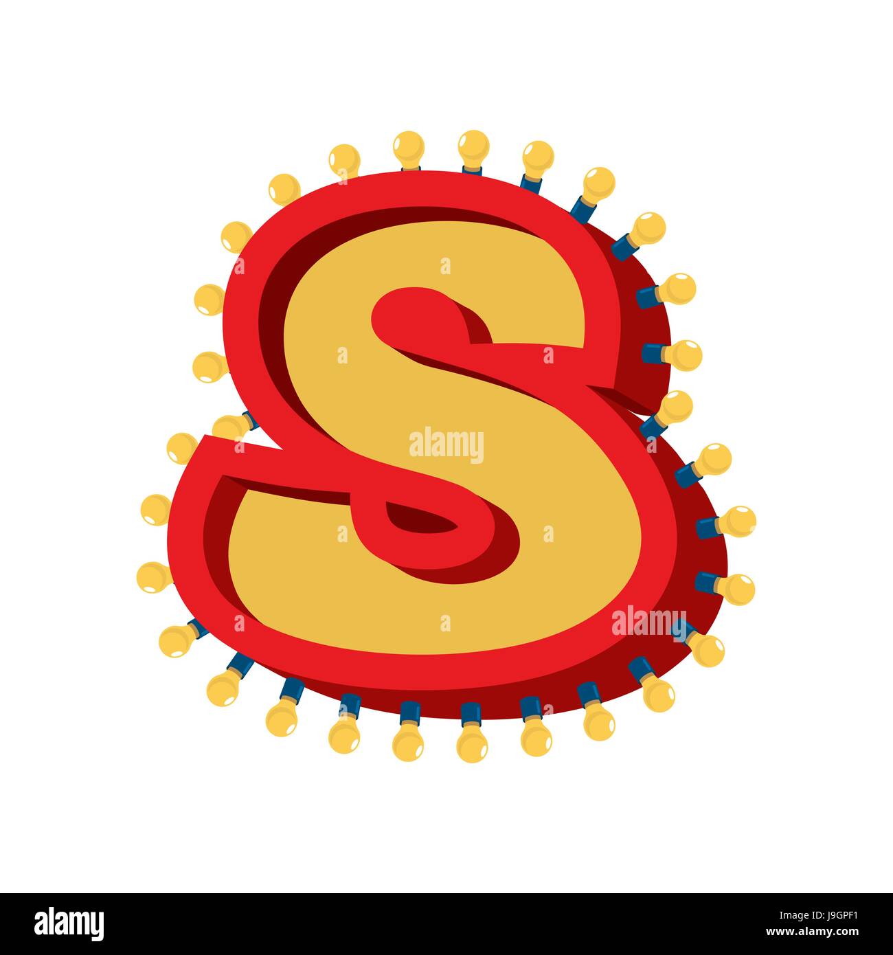 Spotlight font Stock Vector Images - Alamy
