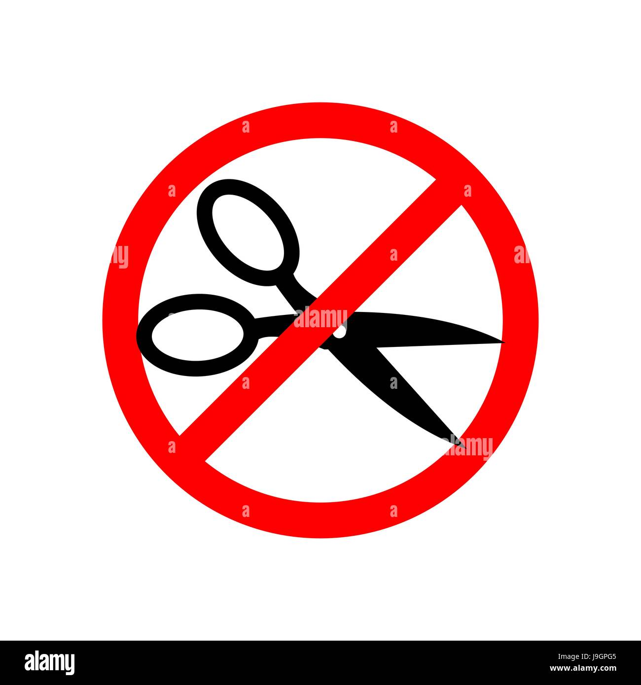No scissors Stock Vector Images - Alamy