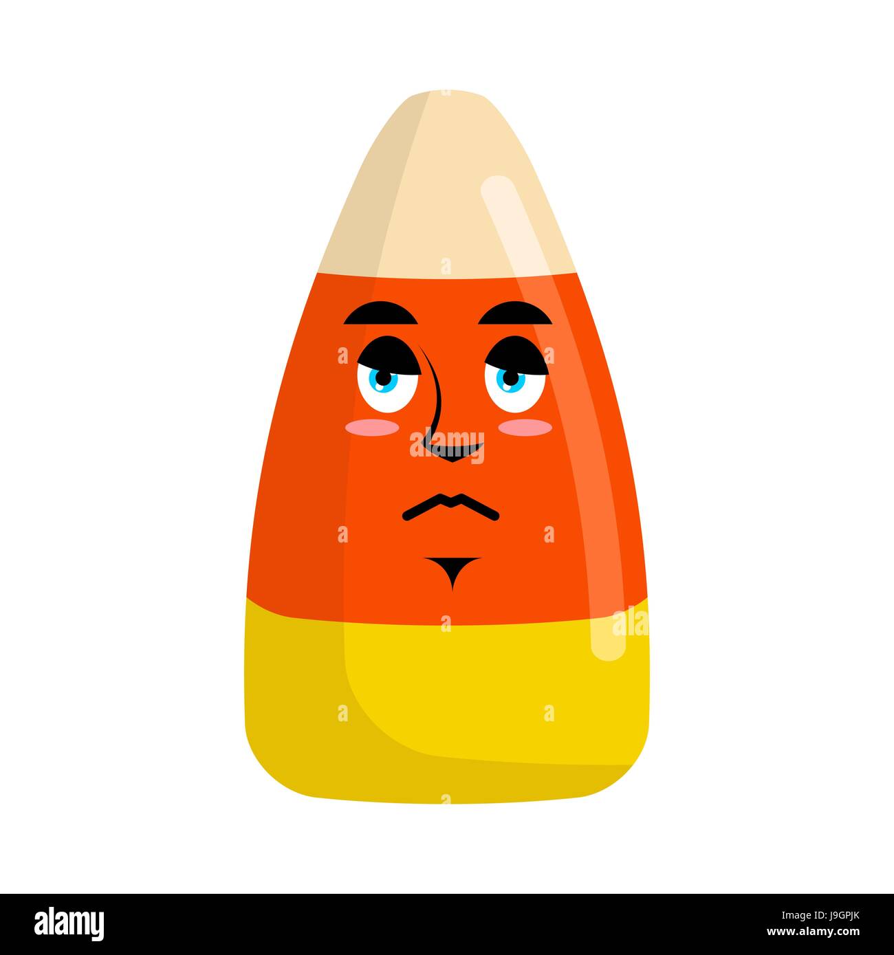 Candy corns sad Emoji. Sweet emotion sorrowful. Sweets for Halloween ...