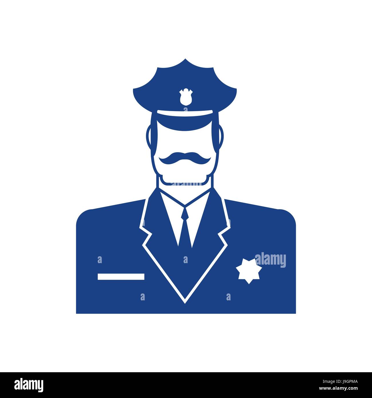 Police icon. Policeman officer sign. Cop symbol Stock Vector Image ...