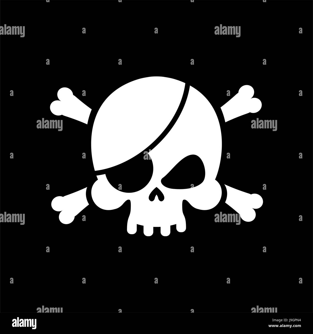 Pirate flag skull. Black Banner filibuster. Head skeleton pirates ...