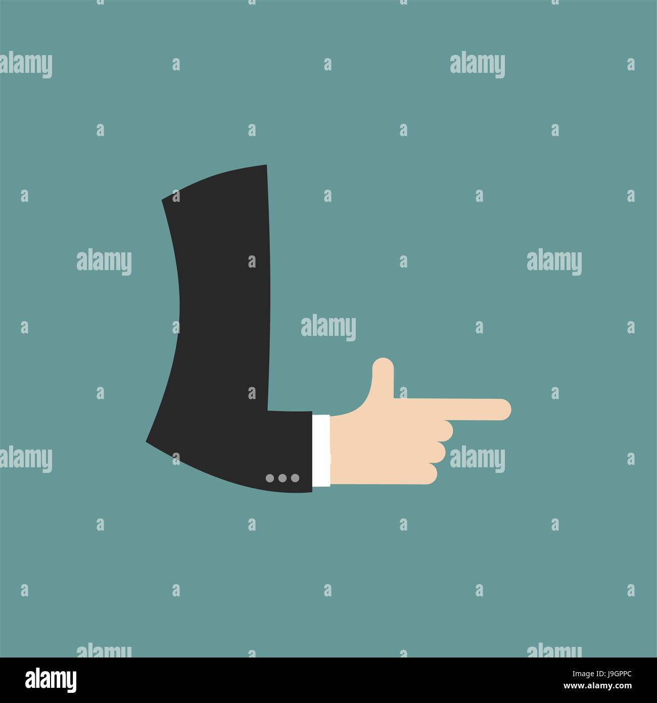 L letter businessman hand font. It shows finger print. Arm symbol ...